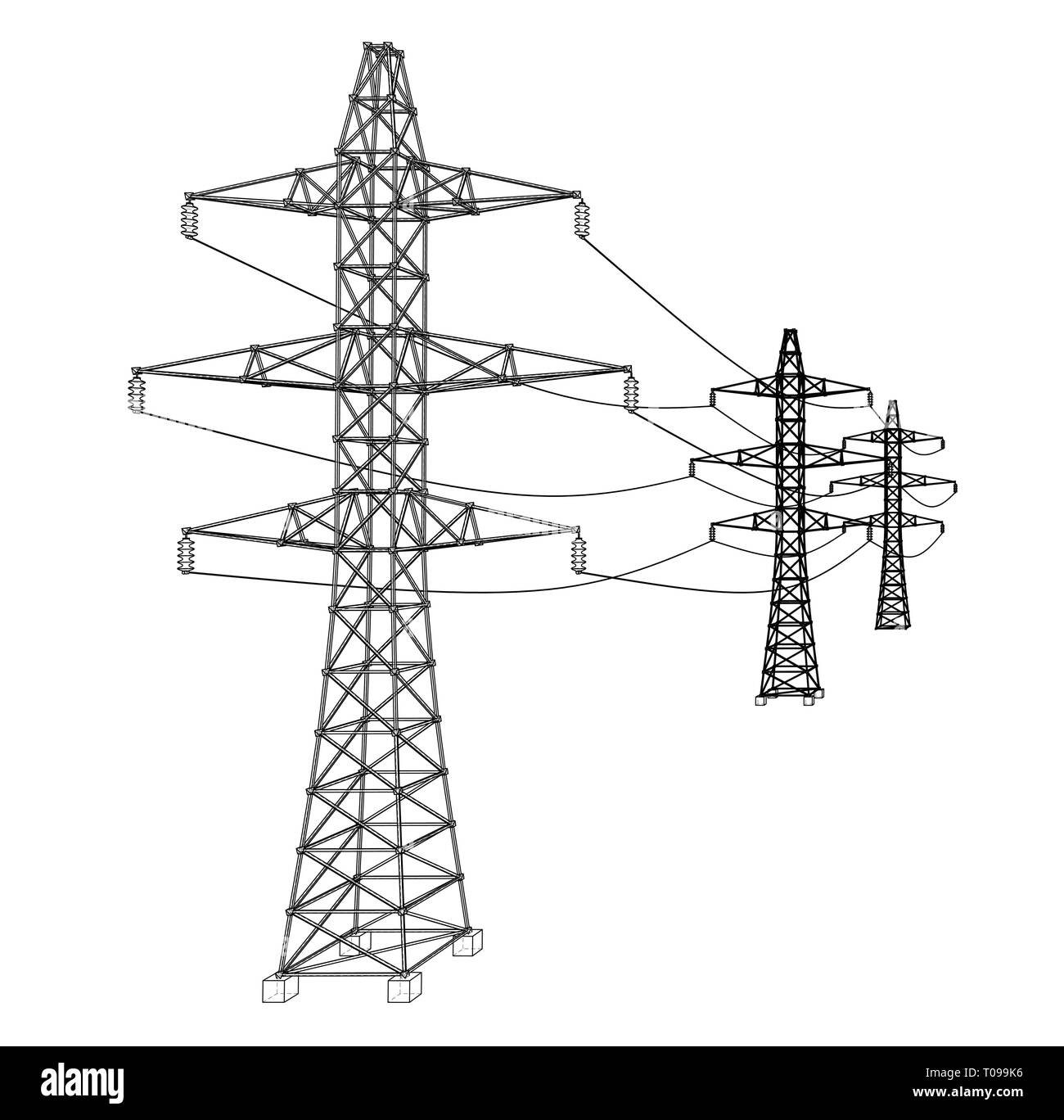 Electricity Tower Vector