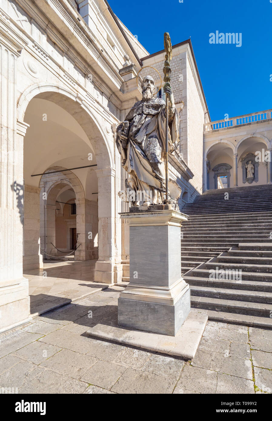 Montecassino (Italy) - The Montecassino Abbey, on Cassino city province ...