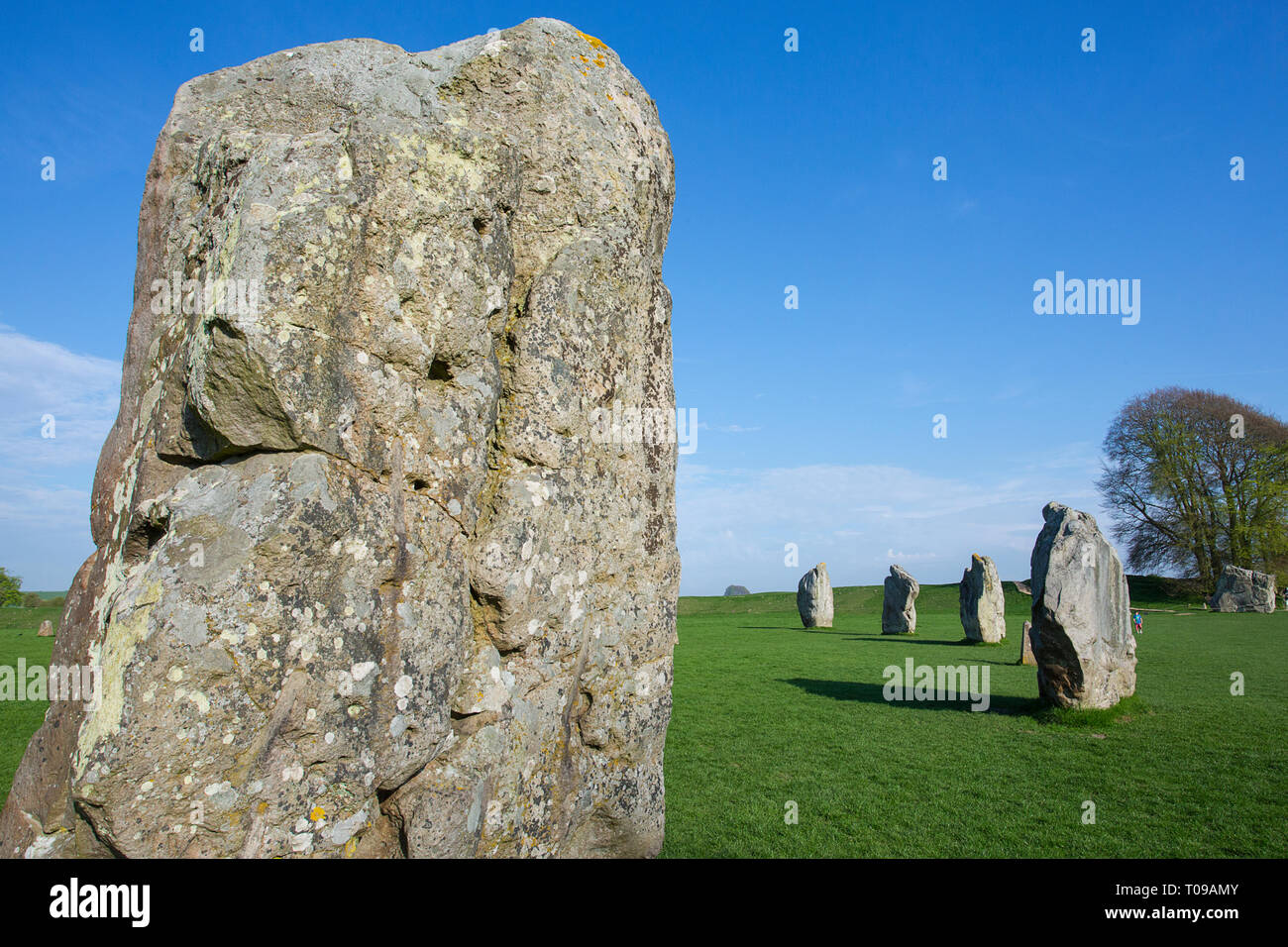 Great Britain, England, Avebury Stone Circle. These huge megaliths form ...