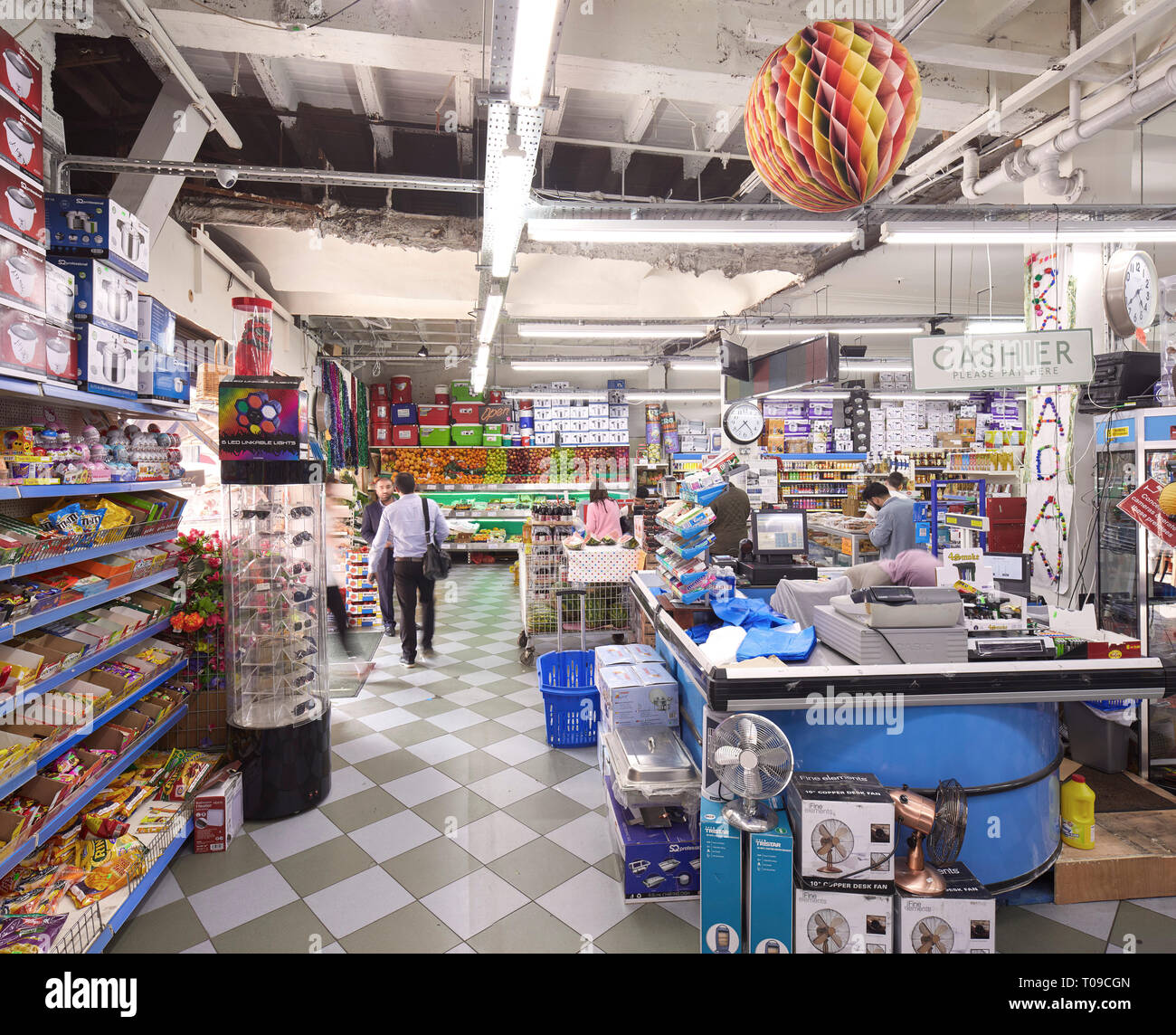 Checkout station. Khan's Department Store Peckham, London, United ...