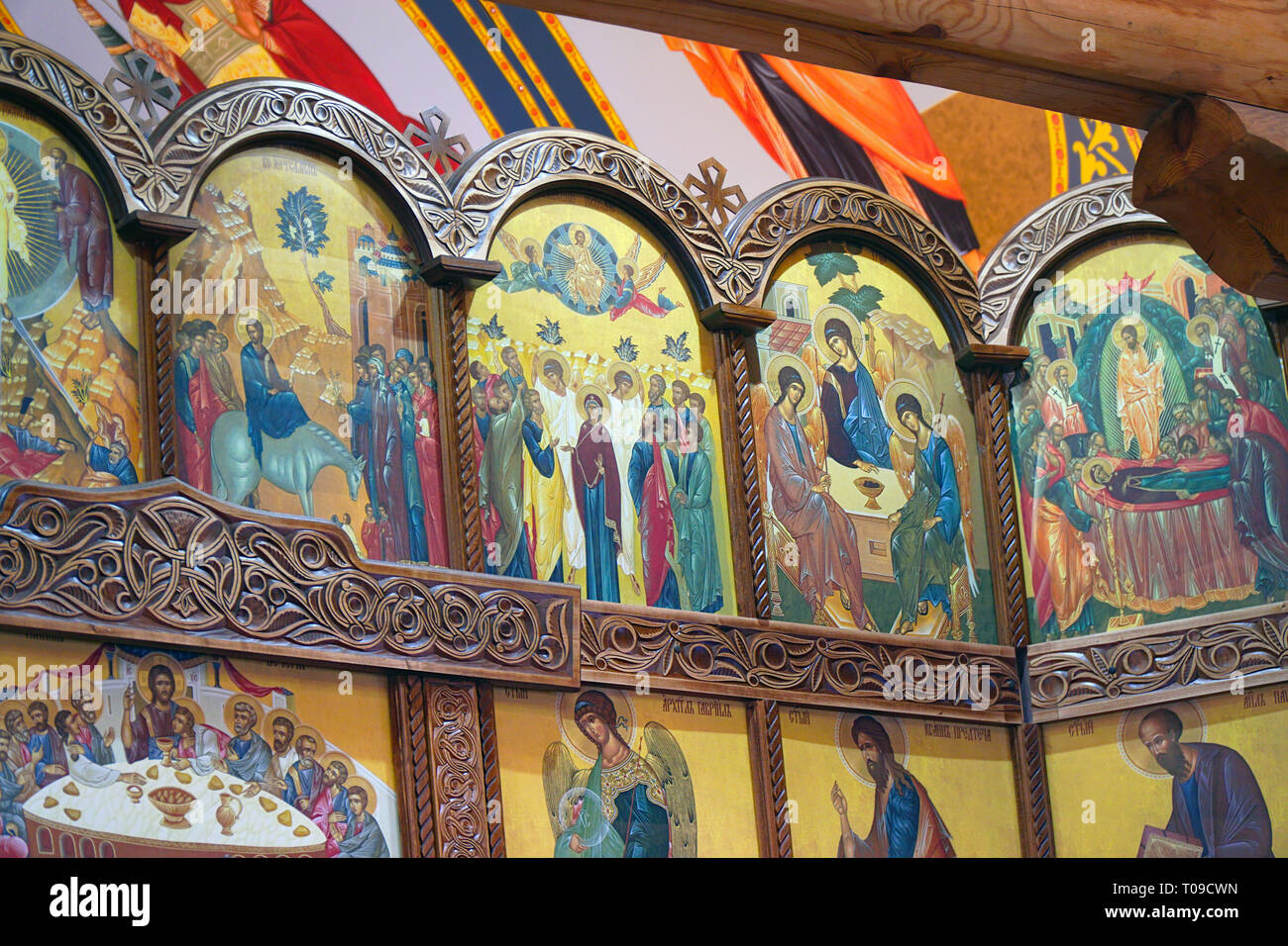 Russian Orthodox Icons In Monastery High Resolution Stock Photography and Images - Alamy