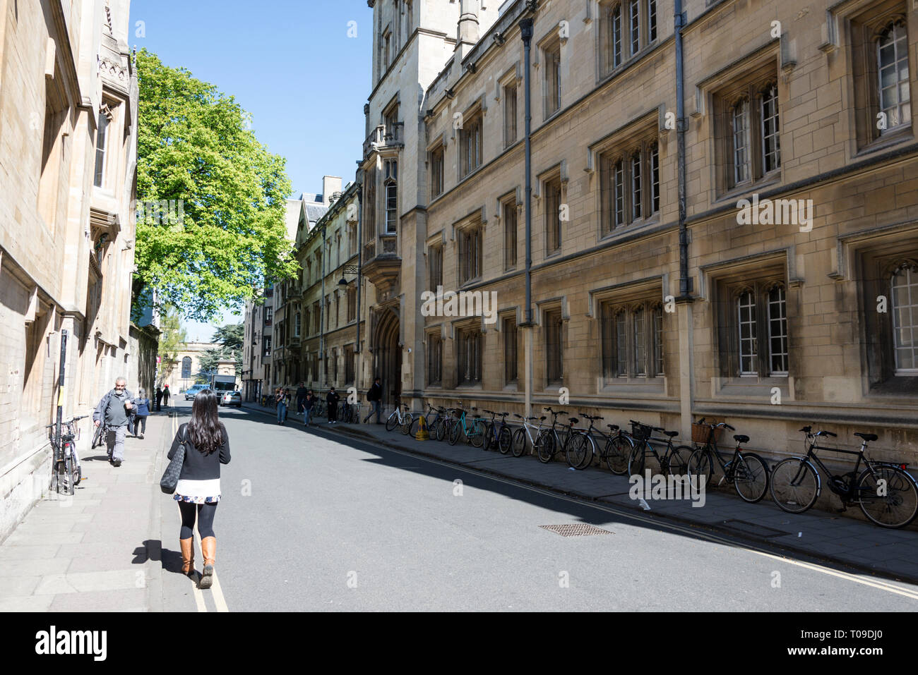 Exeter College on Turl Street in Oxford, Oxfordshire,BritainOxford ...