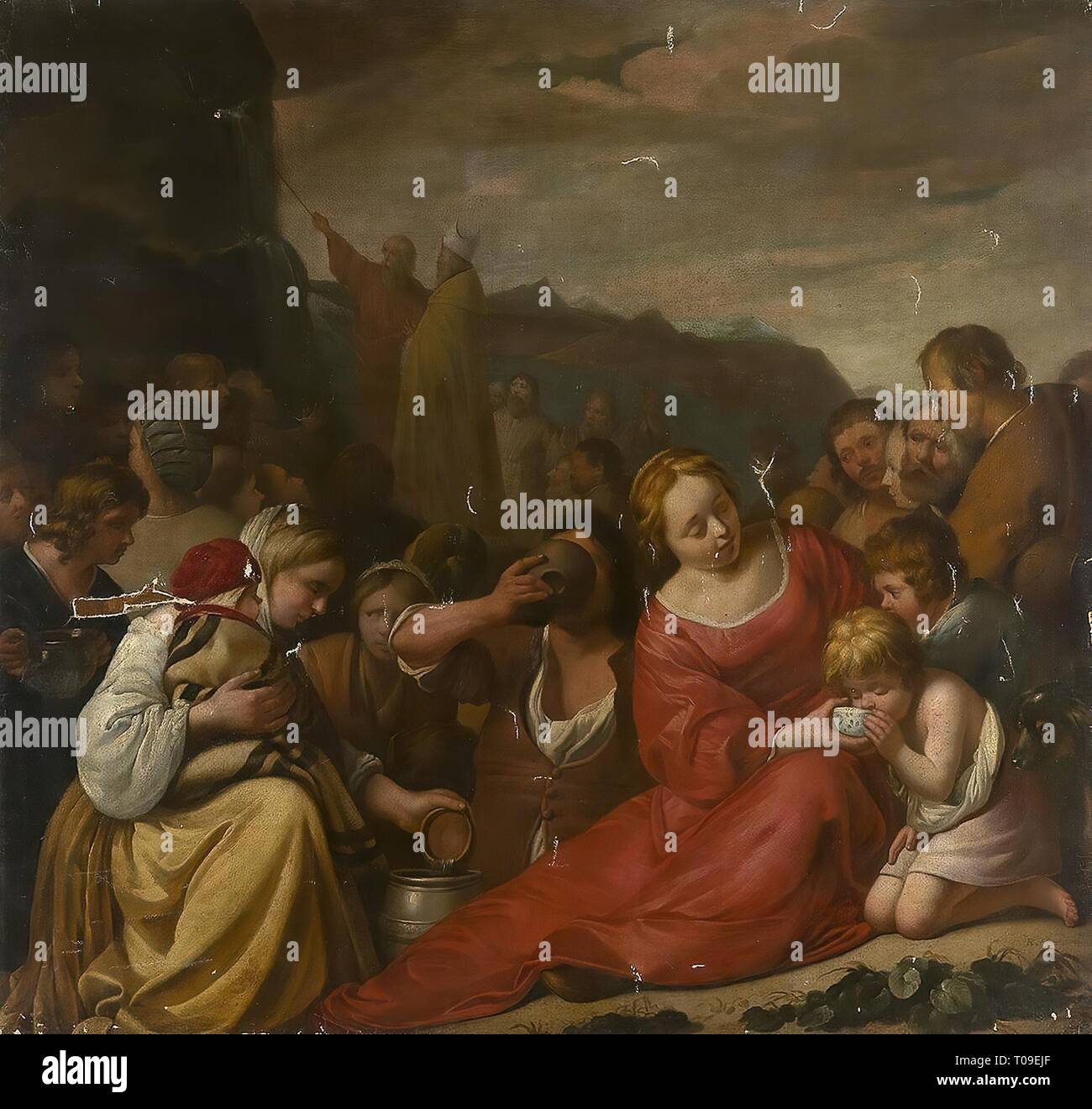 Moses striking water from the rock hi-res stock photography and images ...