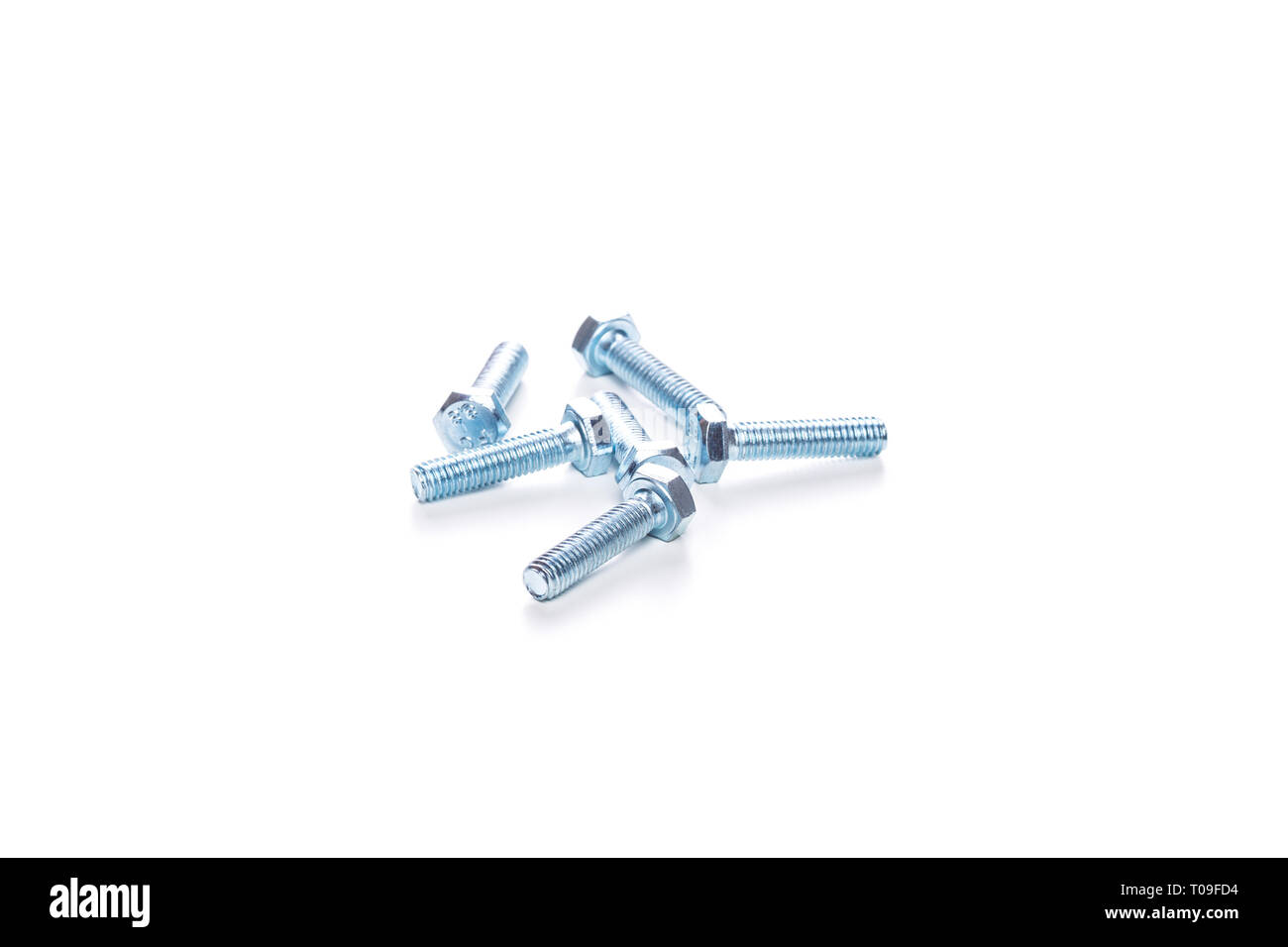 Image of several screws isolated Stock Photo - Alamy