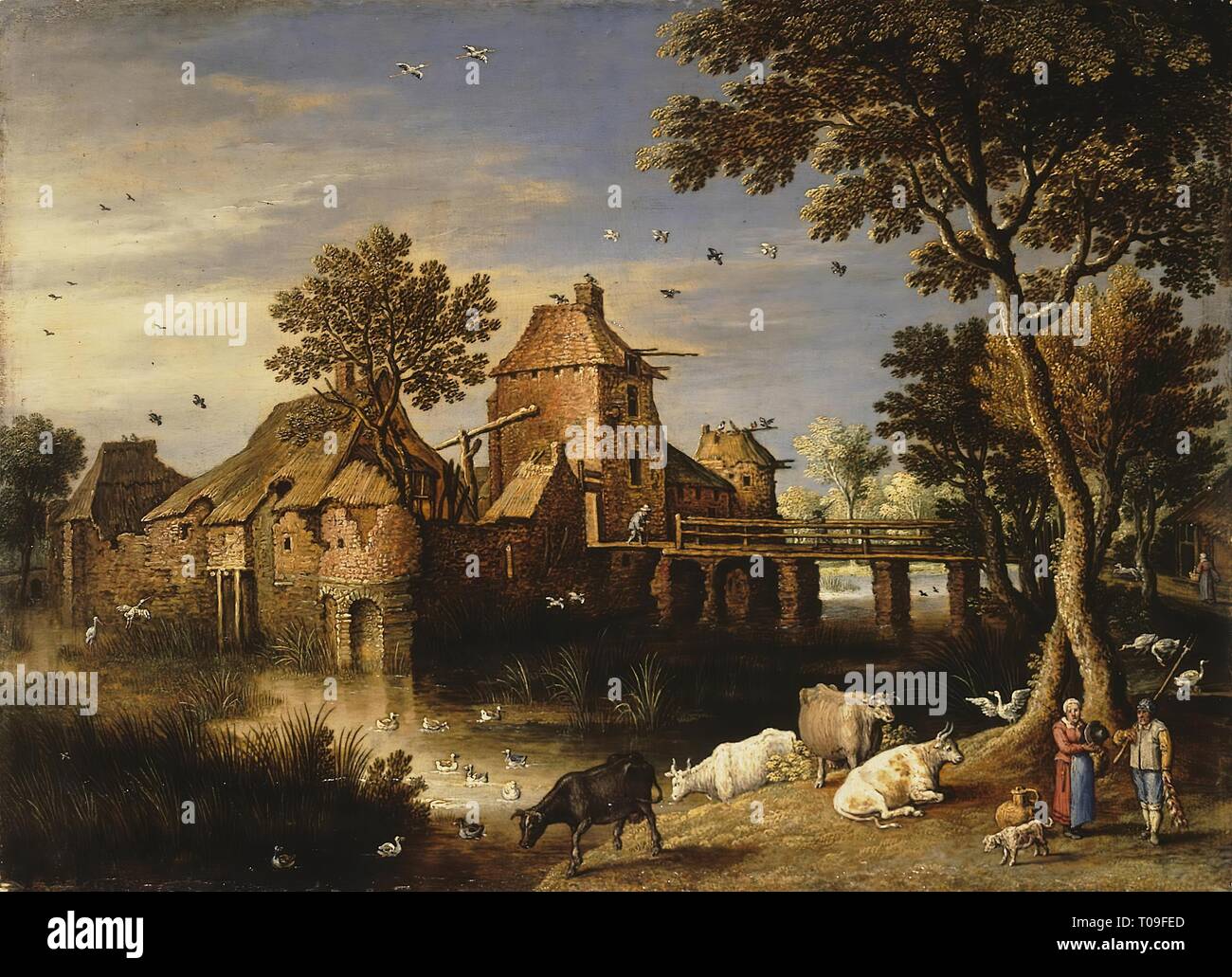 'Landscape with a Farm'. Flanders, 1627. Dimensions: 25x34 cm. Museum: State Hermitage, St ...