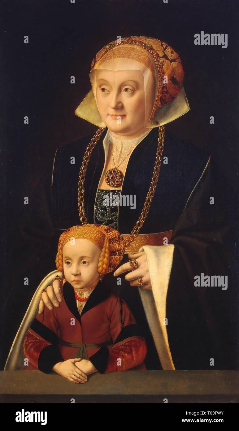 'Portrait of a Lady and Her Daughter'. Germany, Late 1530s - early ...