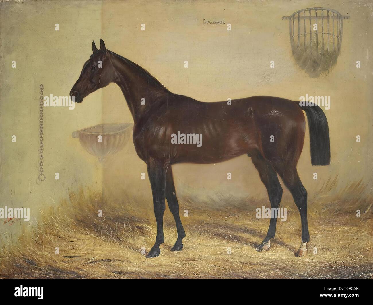 'Bay Horse Magnifique'. Russia, 1853. Dimensions: 39x52 cm. Museum ...