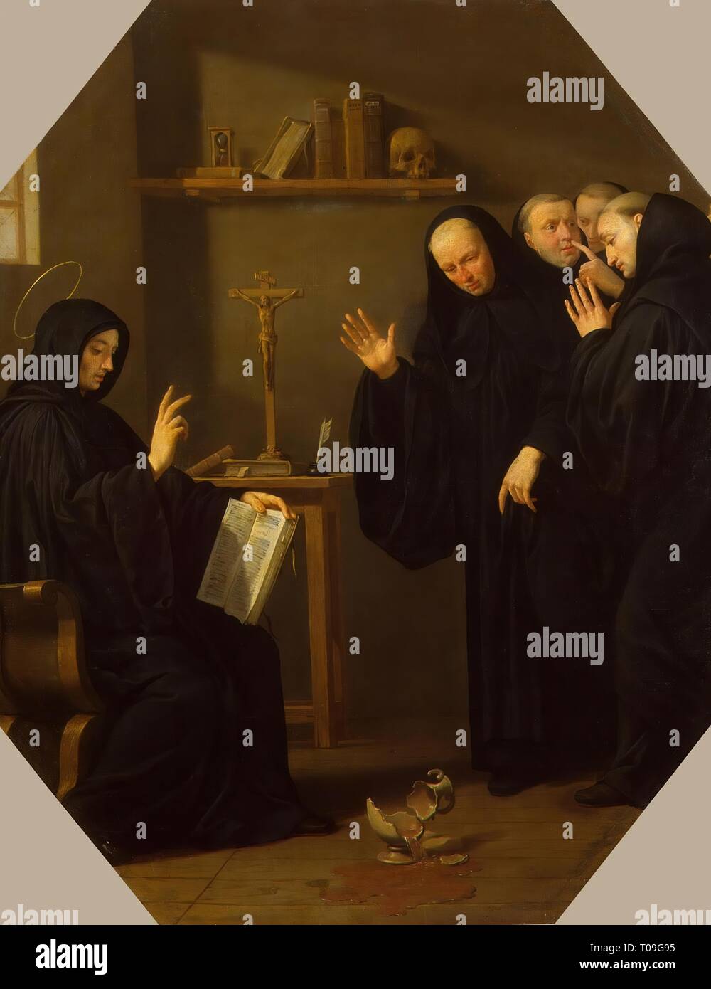 'Scene from the Life of St Benedict. The Poisoned Cup of Wine'. France, Between 1643 and 1648 ...