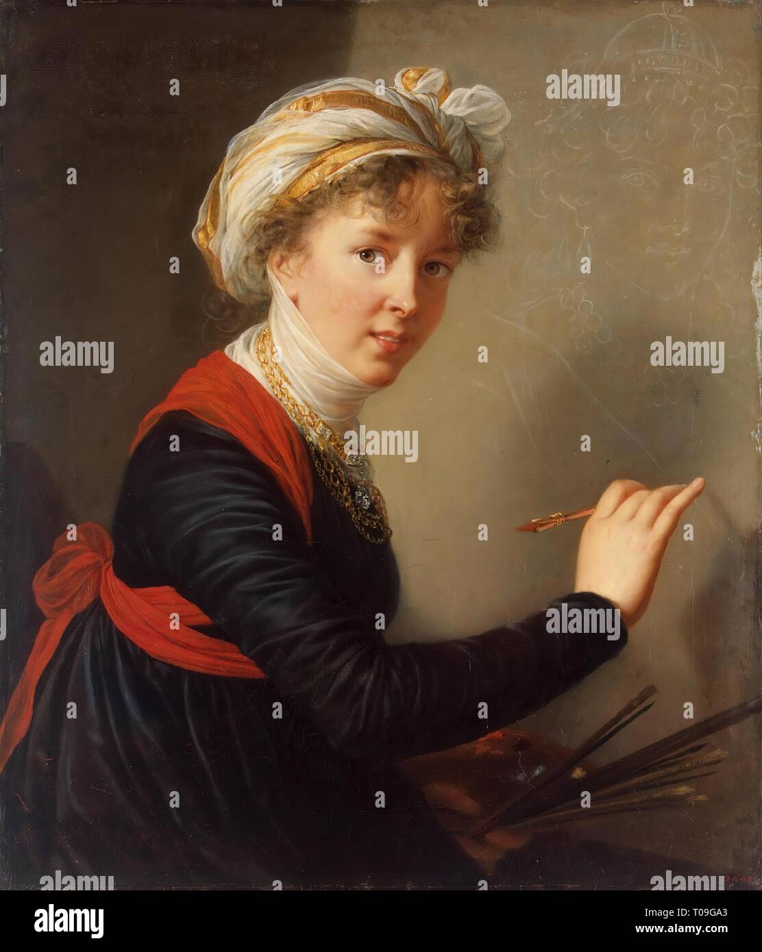 'Self-Portrait'. France, 1800. Dimensions: 78,5x68 cm. Museum: State ...