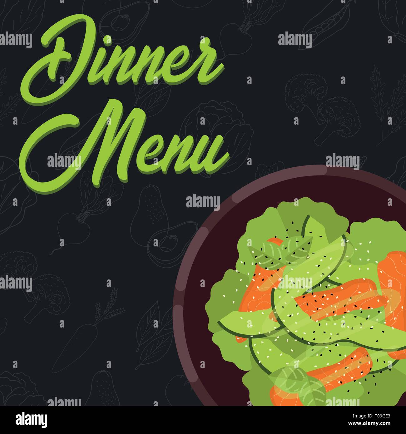 Healthy plate illustration hi-res stock photography and images - Alamy