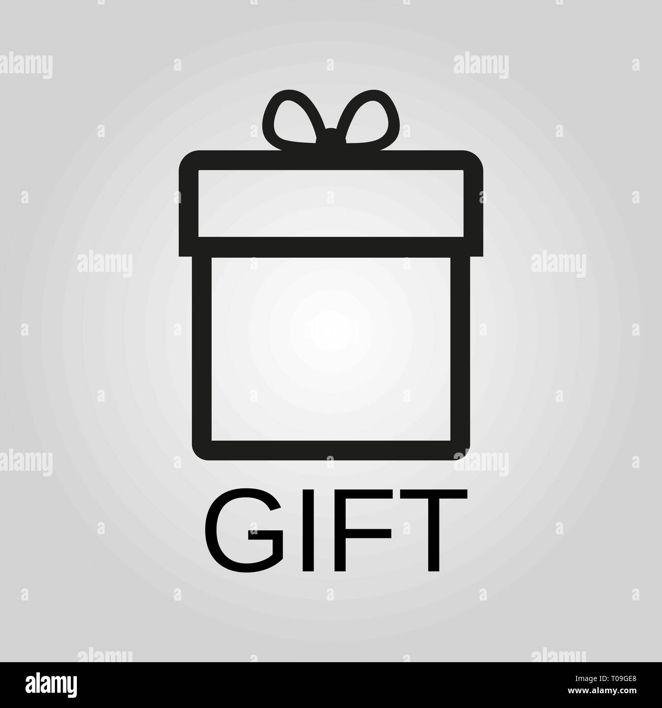 Gift icon. Gift symbol. Flat design. Stock - Vector illustration Stock ...