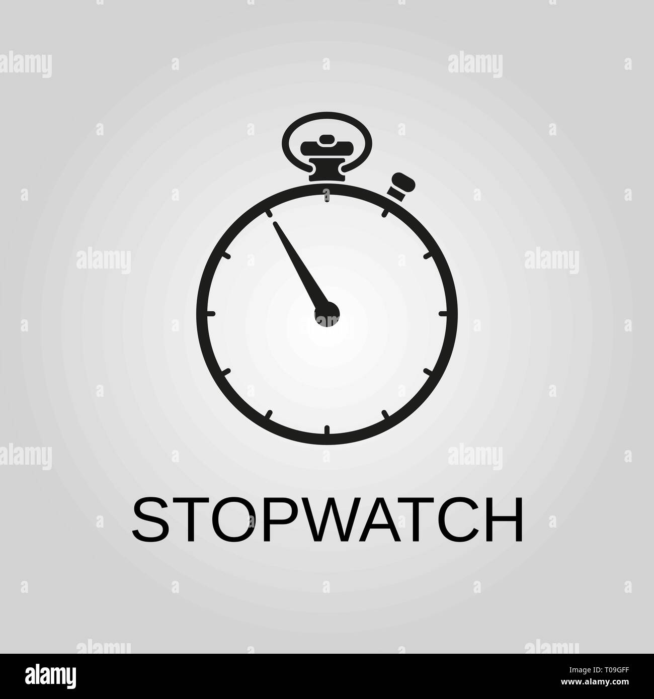 Stopwatch icon. Stopwatch symbol. Flat design. Stock - Vector ...