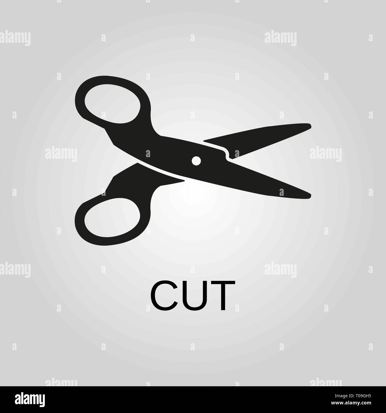 Cut icon. Cut symbol. Flat design. Stock - Vector illustration Stock ...