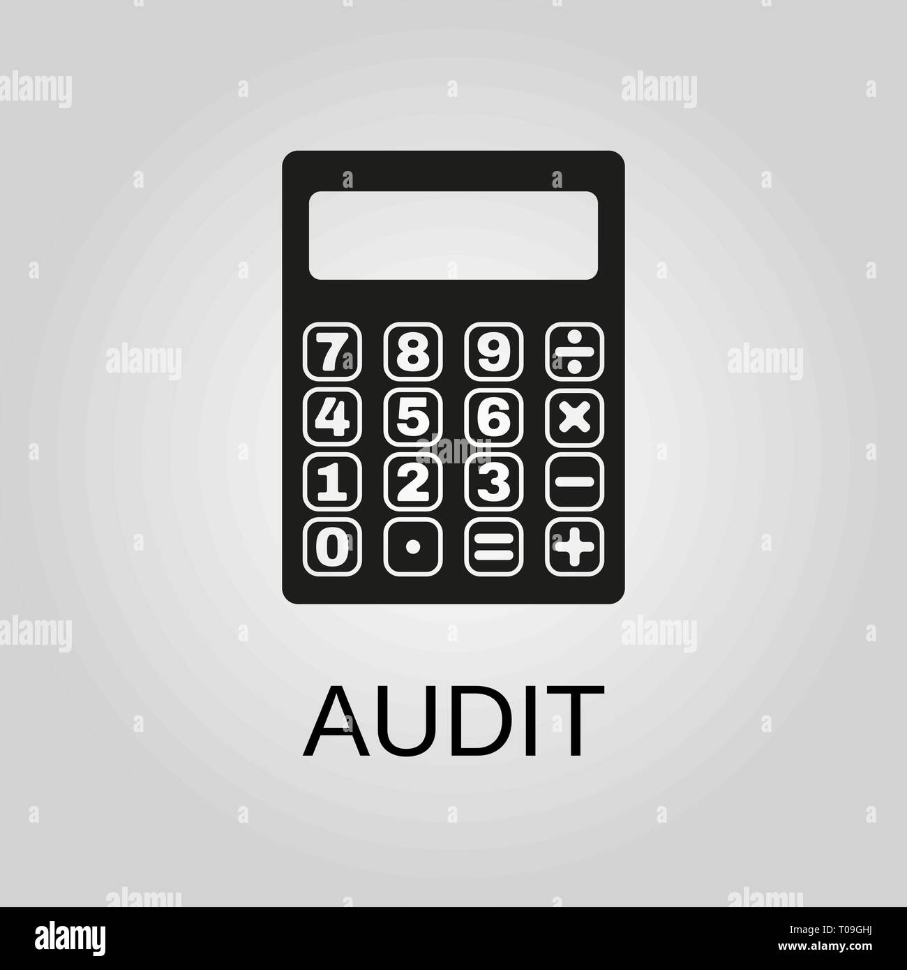 Audit icon. Audit symbol. Flat design. Stock - Vector illustration ...