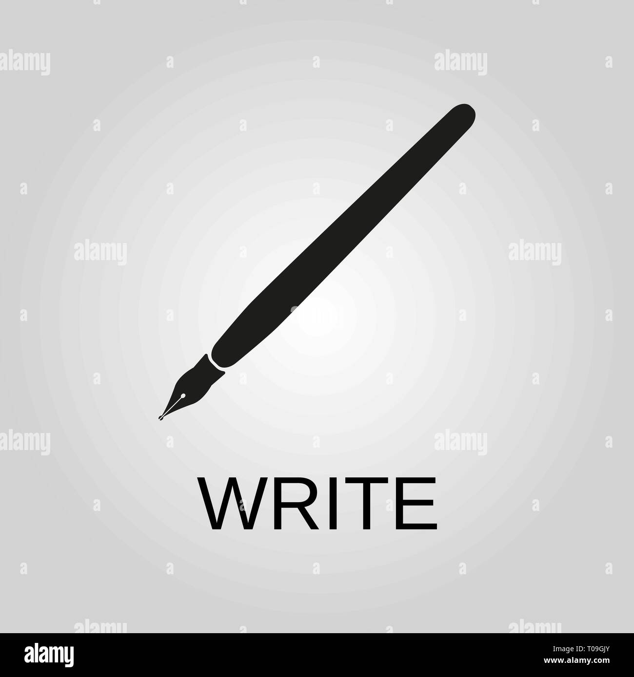 Write Icon Write Symbol Flat Design Stock Vector Illustration Stock Vector Image And Art Alamy