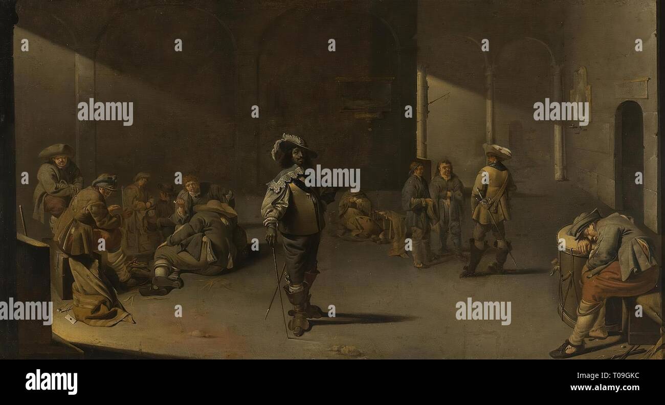 'Guardroom'. Holland, Circa 1638-1640. Dimensions: 37,5x70 cm. Museum ...