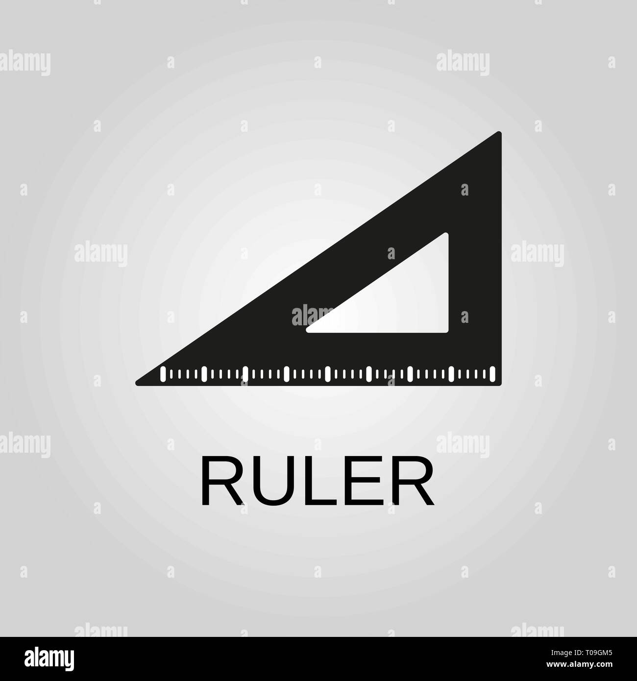 Ruler icon. Ruler symbol. Flat design. Stock - Vector illustration ...