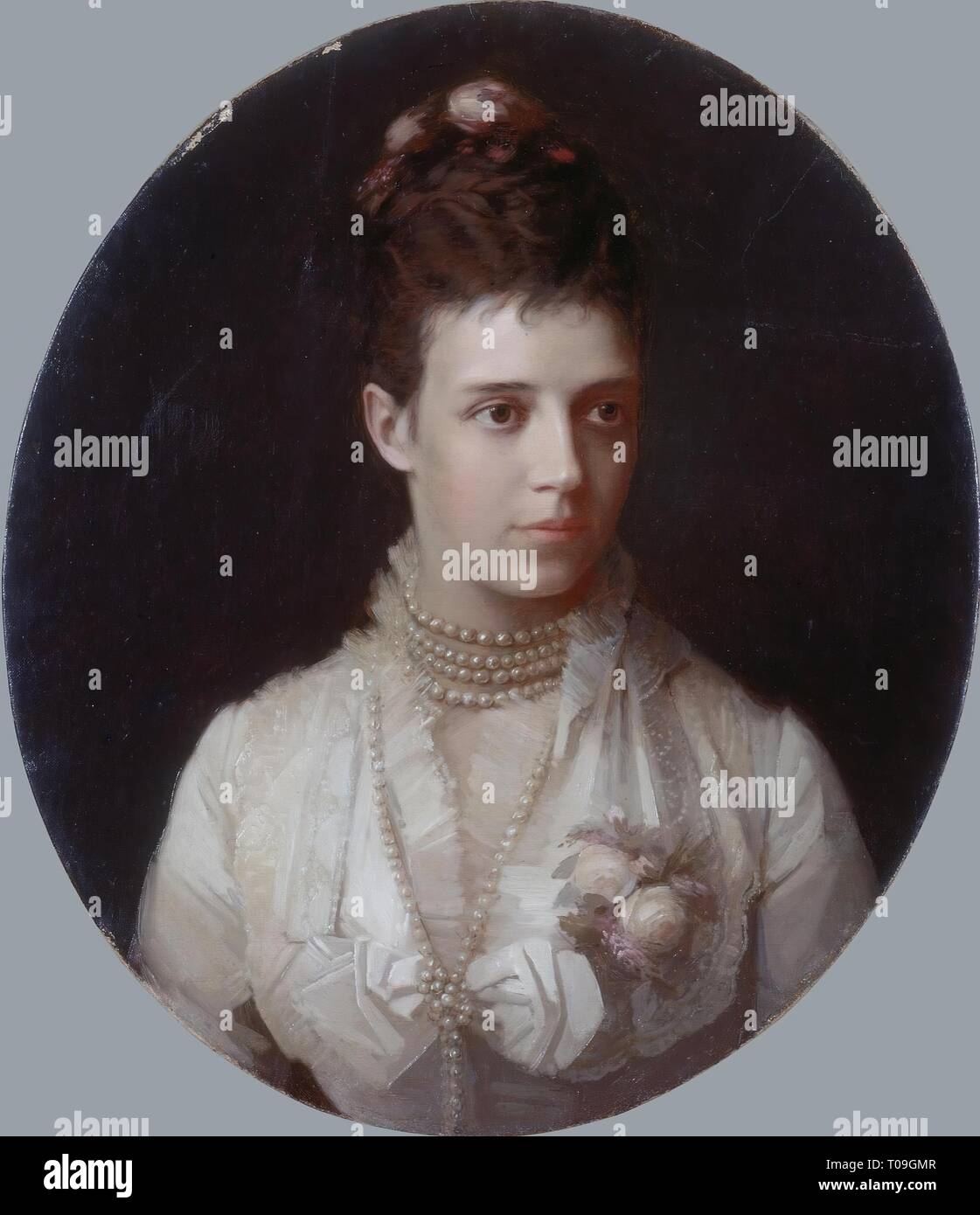 'Portrait of Grand Duchess Maria Feodorovna'. Russia, Late 1870s-1880s ...