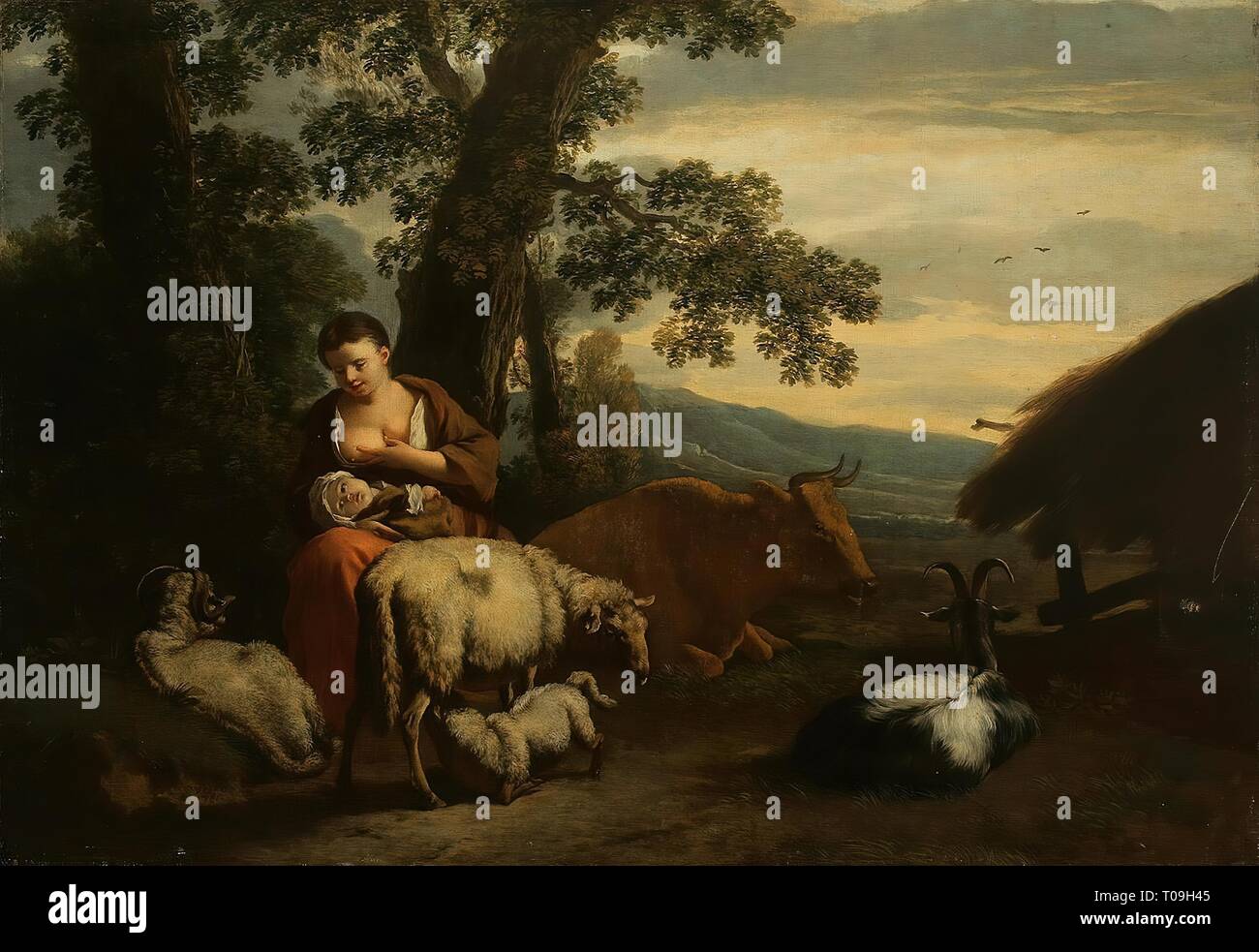 'Pastoral Scene'. Holland, 1708. Dimensions: 60x86 cm. Museum: State ...