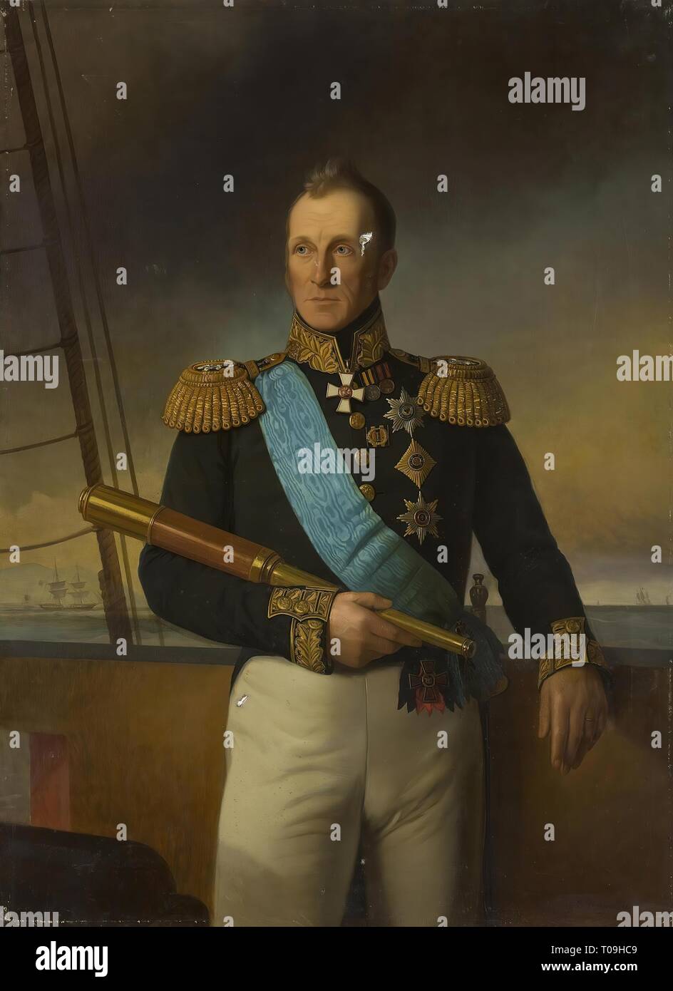 'Portrait of Admiral Alexei Greig'. Russia, 1877. Dimensions: 142x104,5 ...