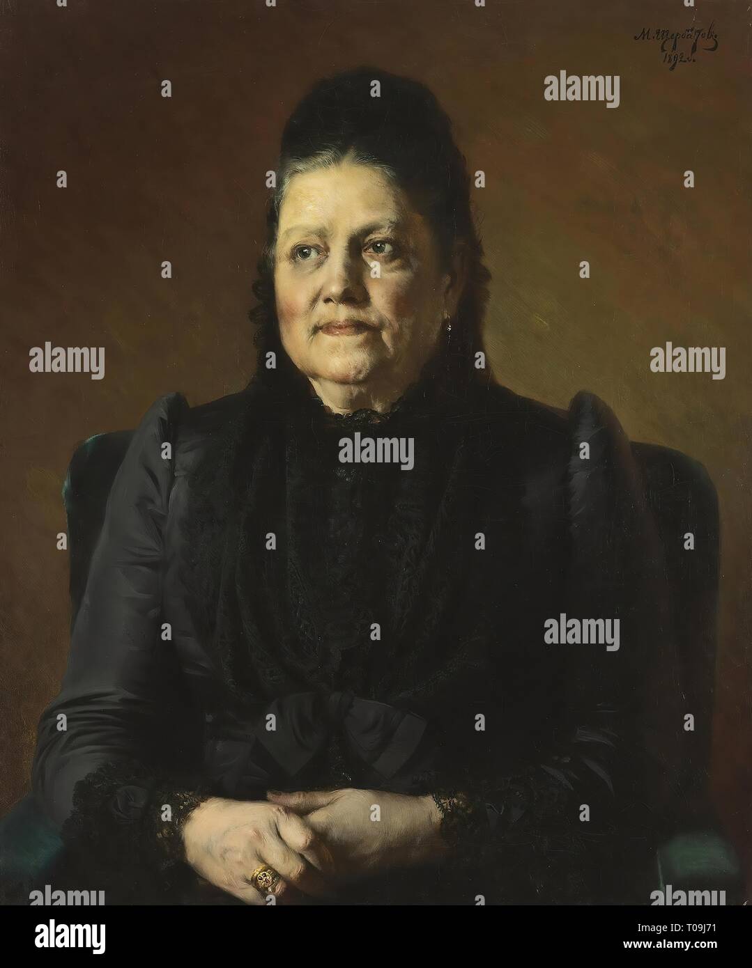 'Portrait of an Unknown Woman'. Russia, 1892. Dimensions: 80,8x67 cm ...