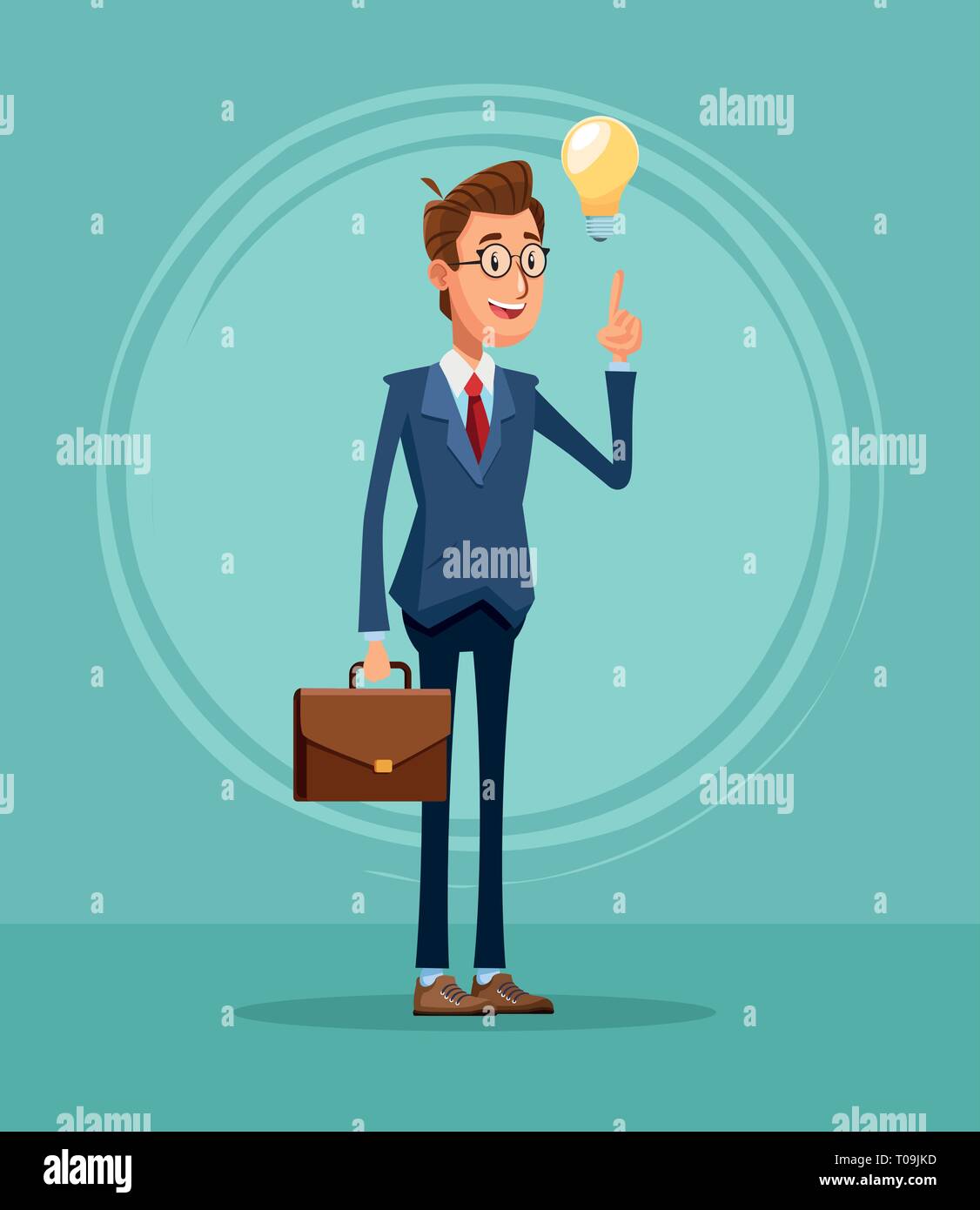 Businessman banker cartoon Stock Vector Image & Art - Alamy