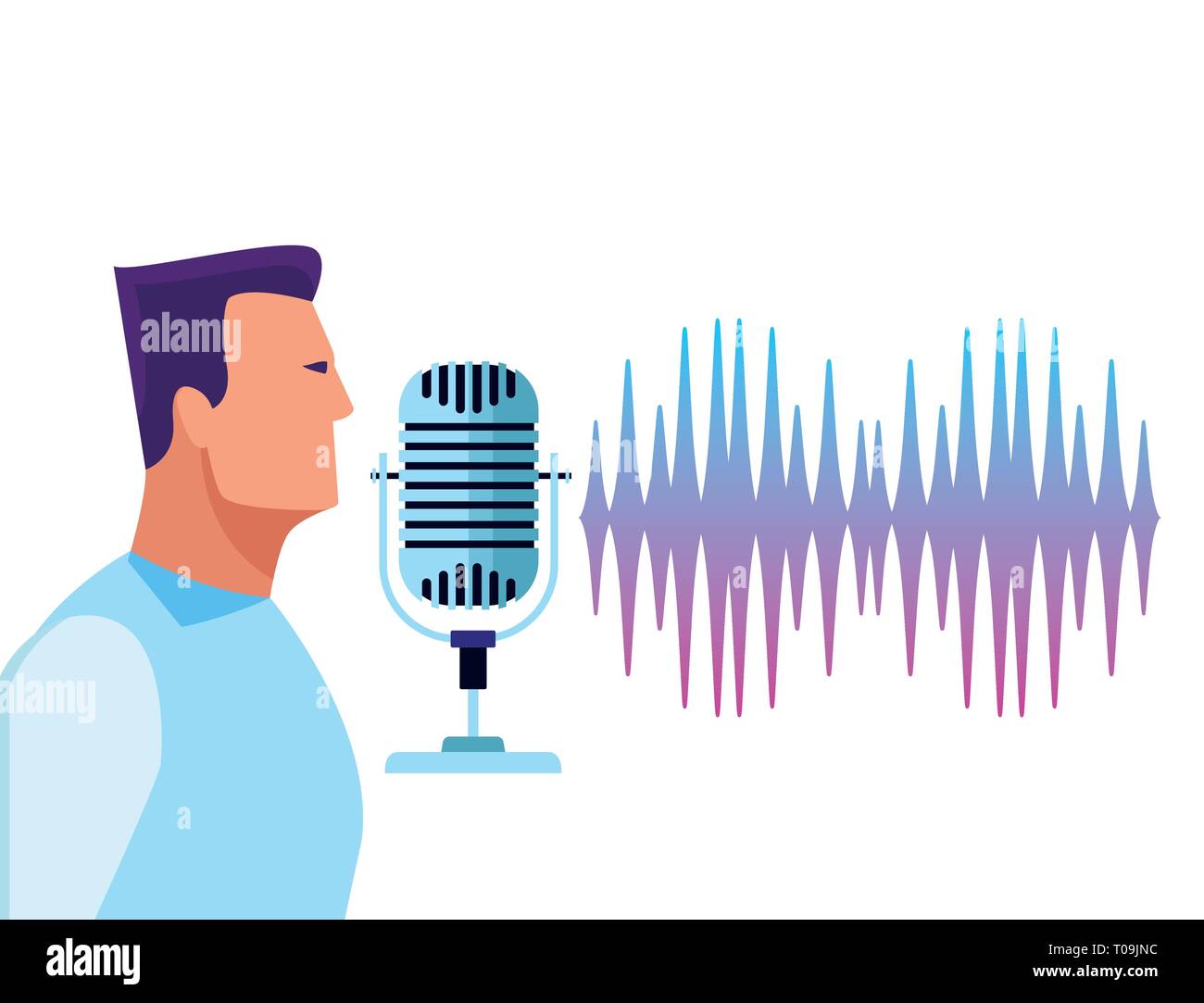 People using voice recognition Stock Vector Image & Art - Alamy