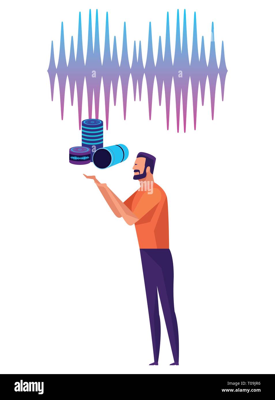 People using voice recognition Stock Vector Image & Art - Alamy