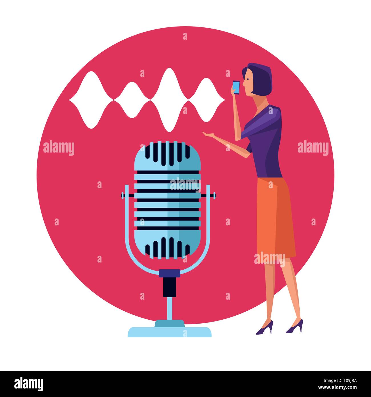 People using voice recognition Stock Vector Image & Art - Alamy