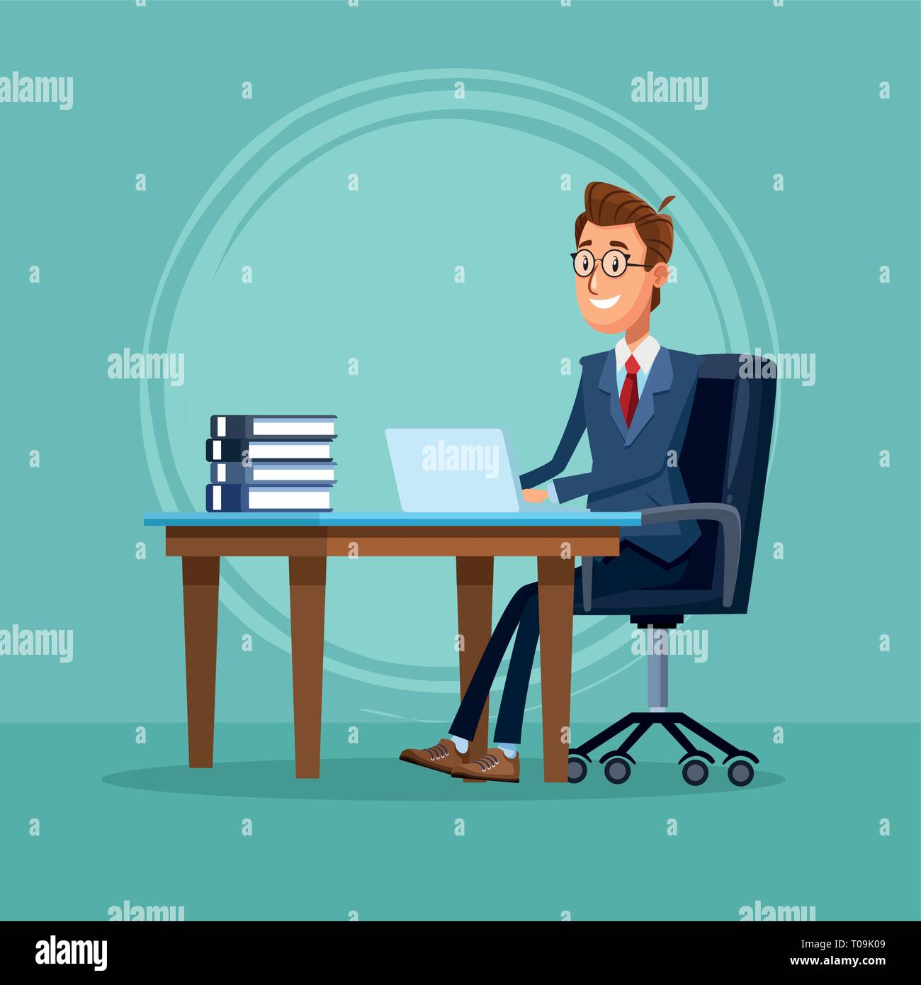Businessman banker cartoon Stock Vector Image & Art - Alamy