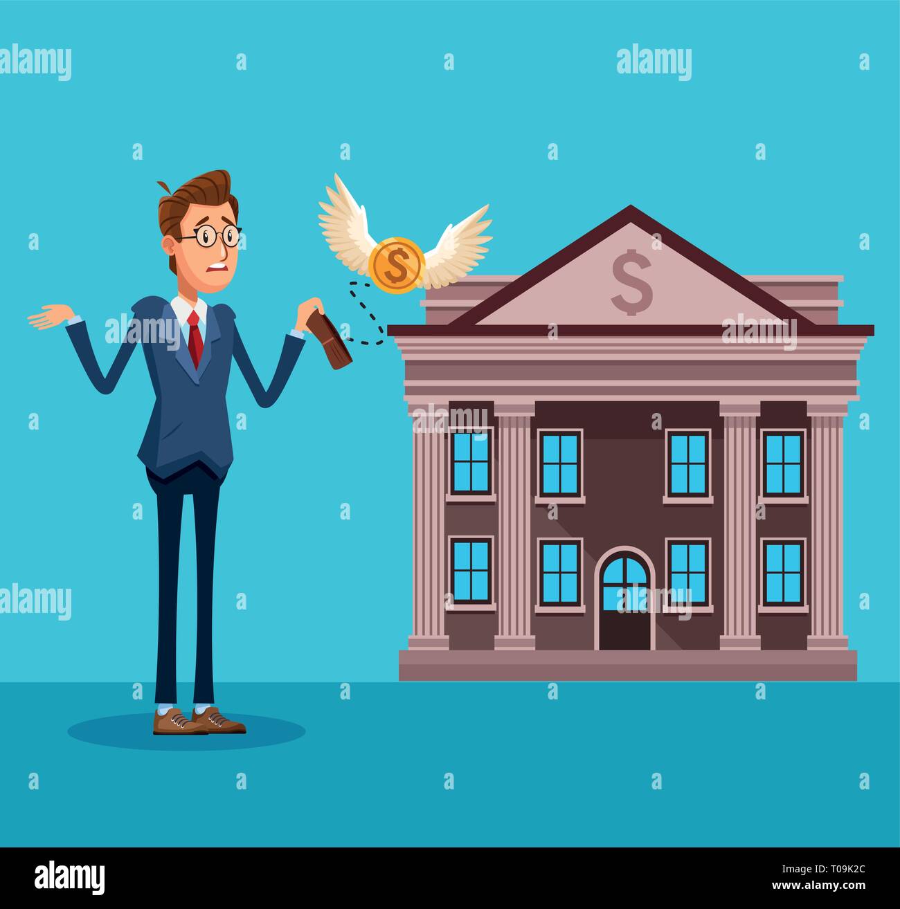 Businessman banker cartoon Stock Vector Image & Art - Alamy