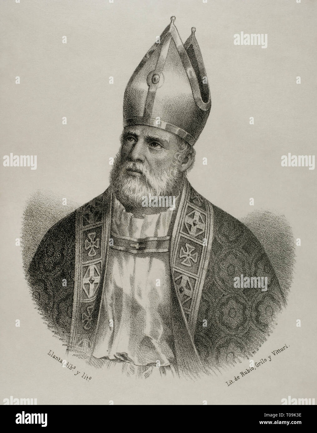 Saint Fulgentius of Cartagena. 6th-7th century. Bishop of Ecija ...