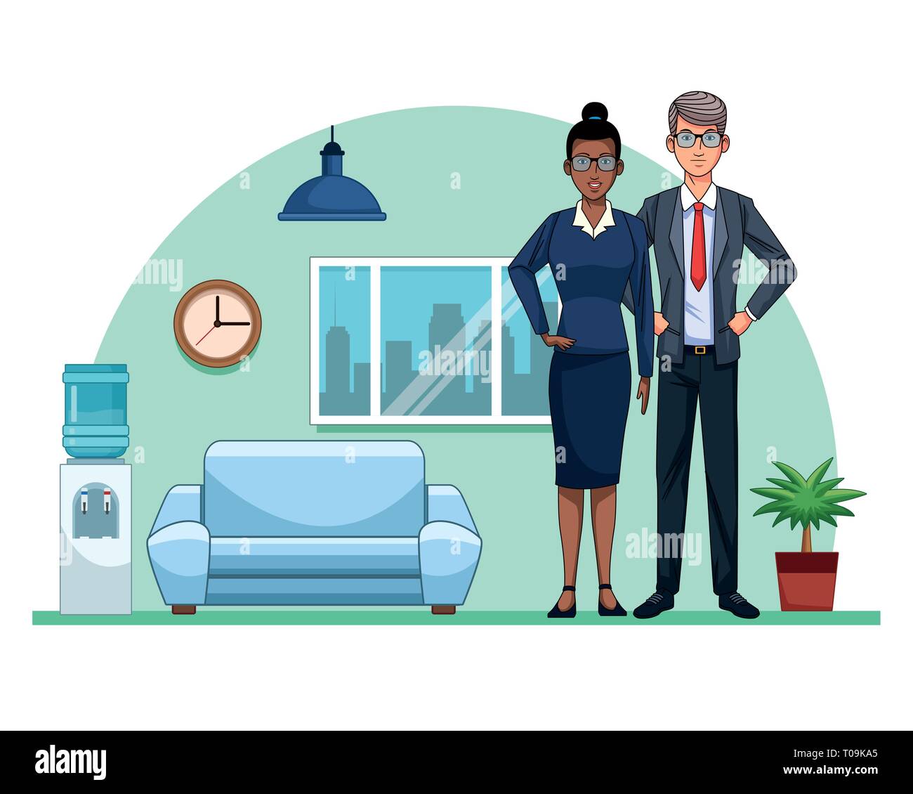 At the office cartoons Cut Out Stock Images & Pictures - Alamy