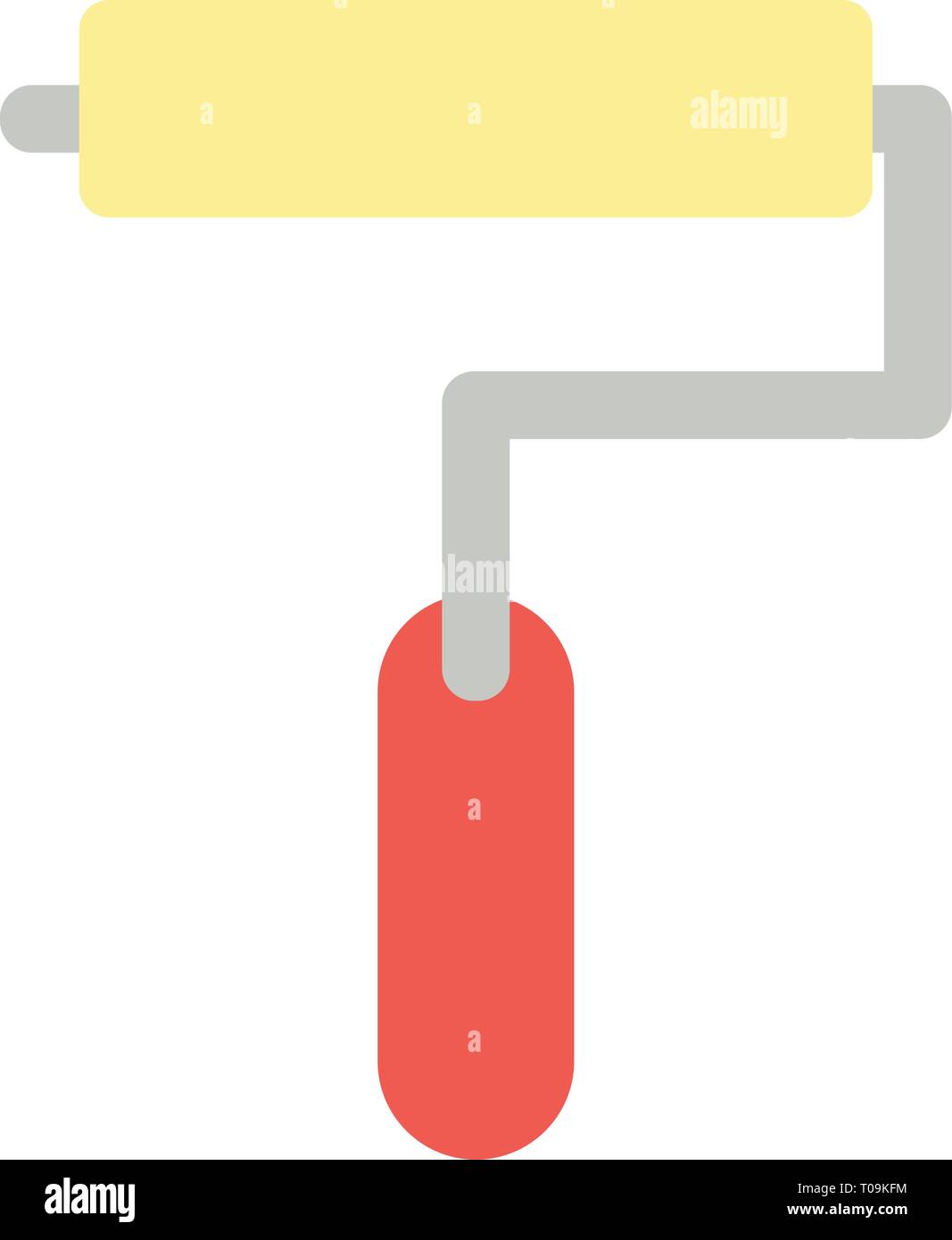 Paint rolling pin isolated Stock Vector Image & Art - Alamy