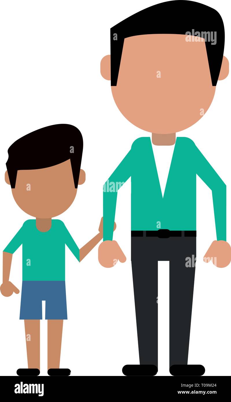 Family avatar faceless cartoon Stock Vector Image & Art - Alamy