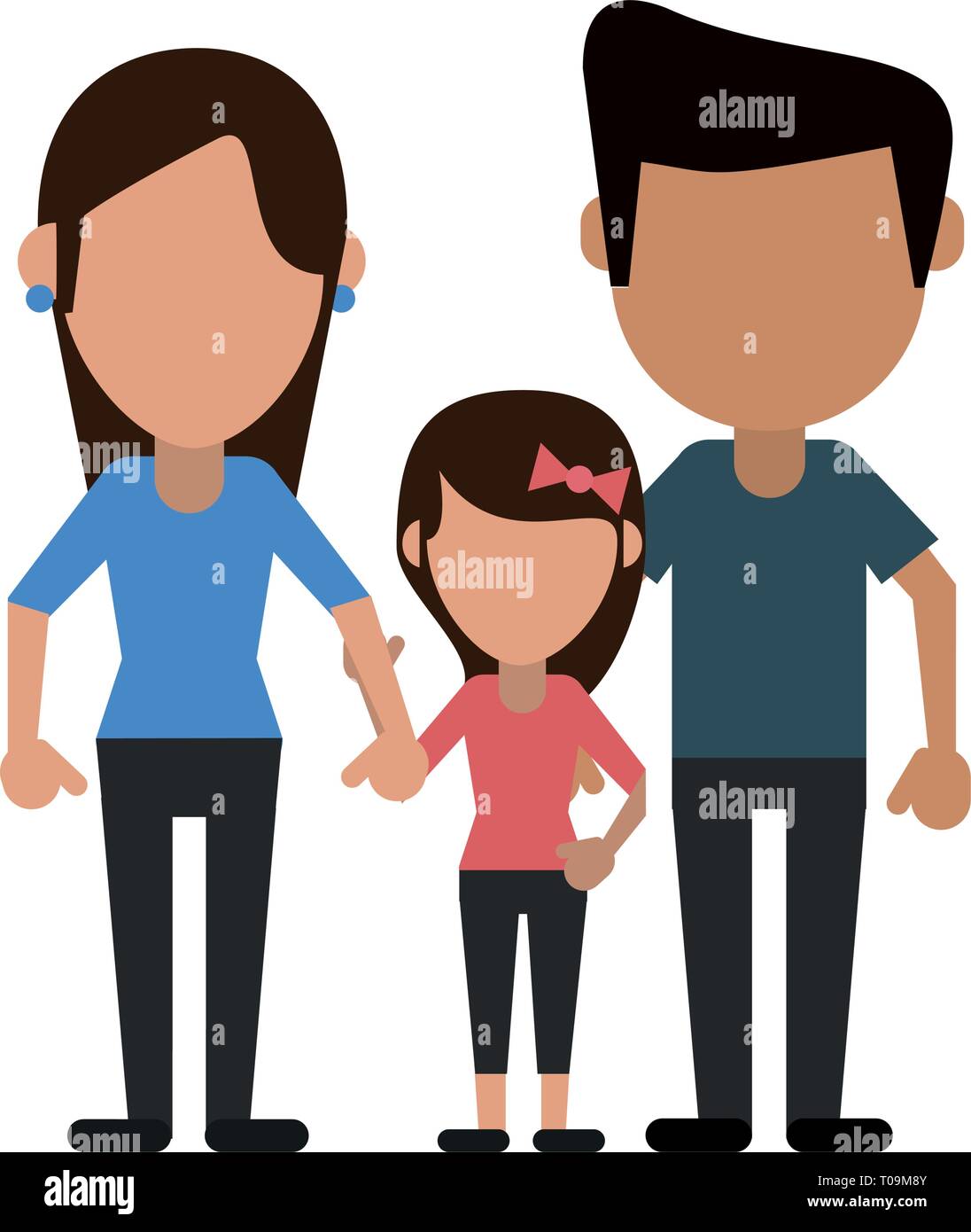 Family avatar faceless cartoon Stock Vector Image & Art - Alamy