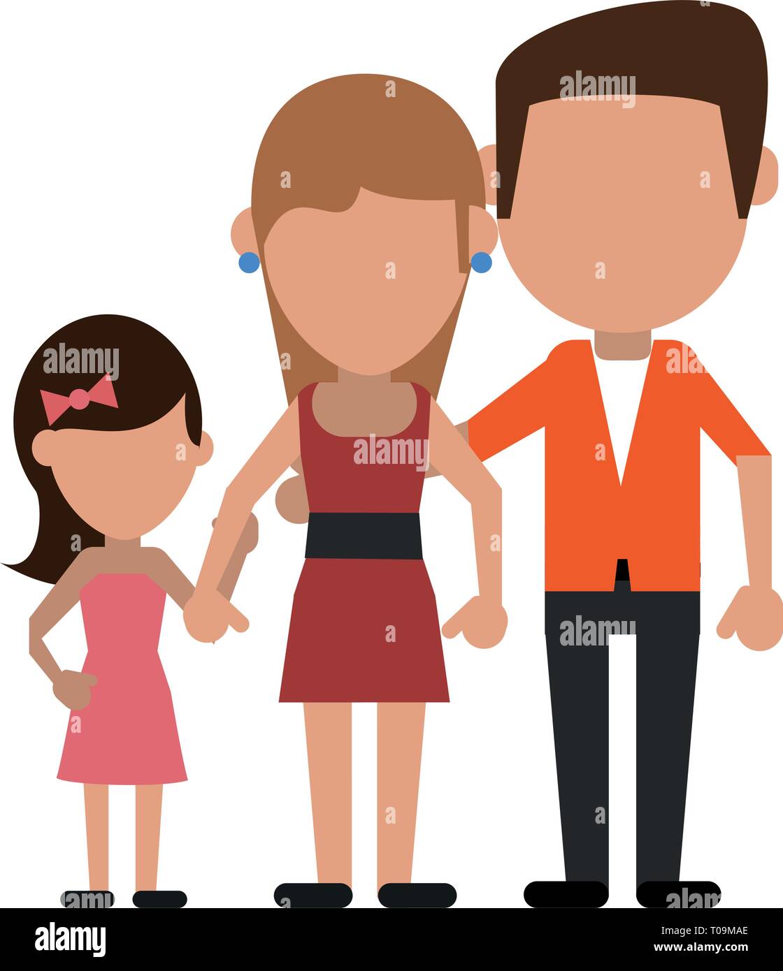 Family avatar faceless cartoon Stock Vector Image & Art - Alamy