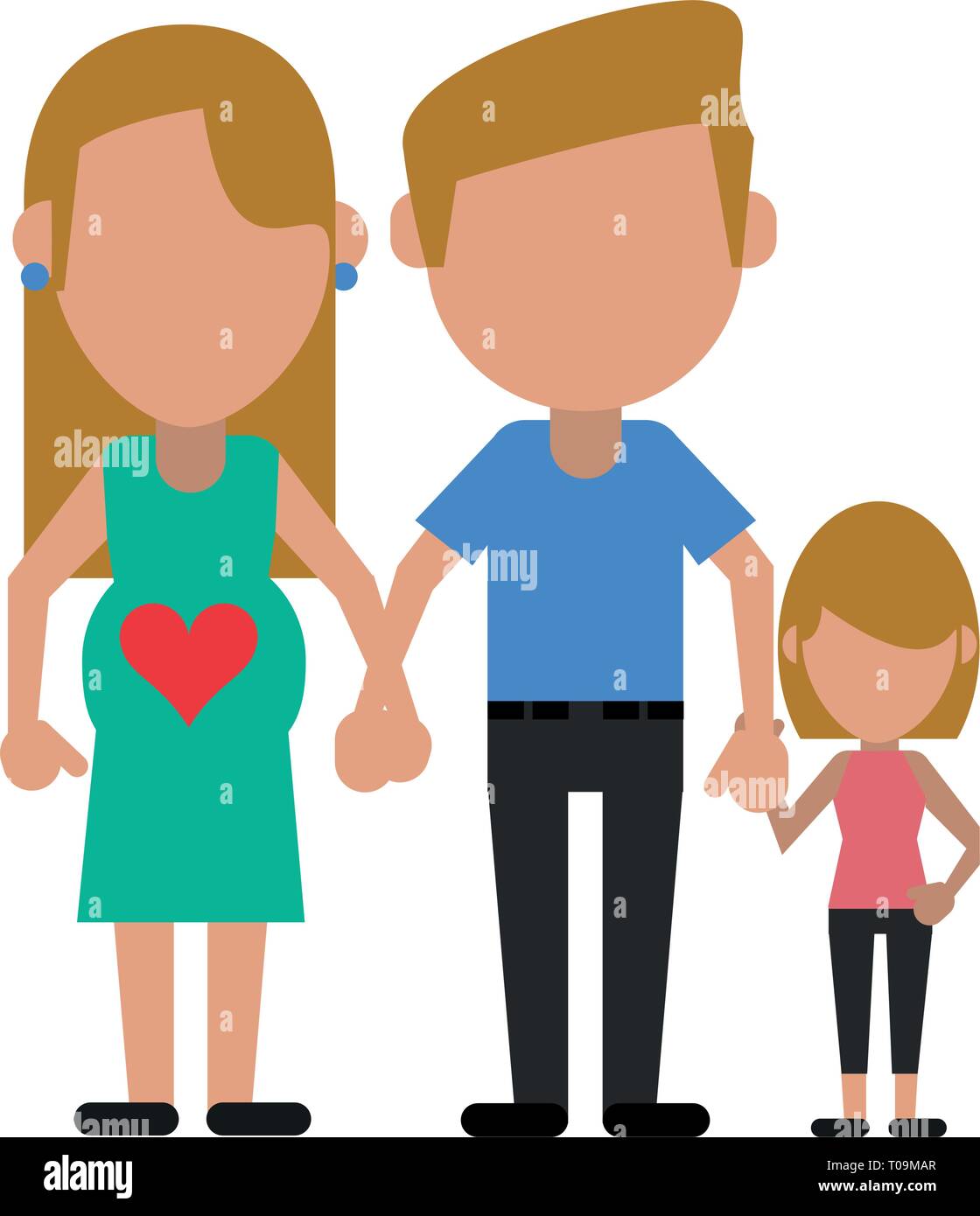 Family avatar faceless cartoon Stock Vector Image & Art - Alamy