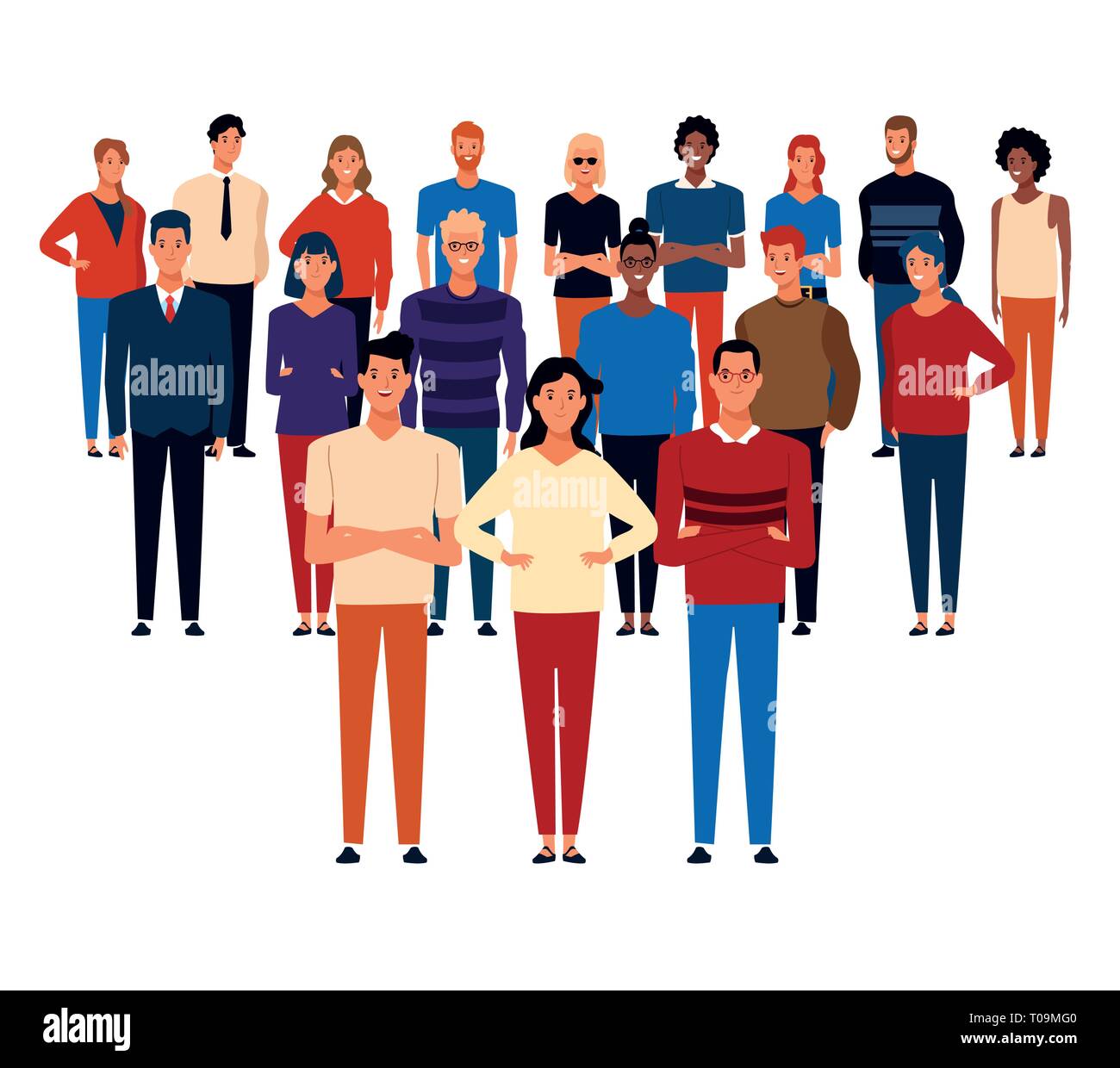 Young people cartoon Stock Vector Image & Art - Alamy