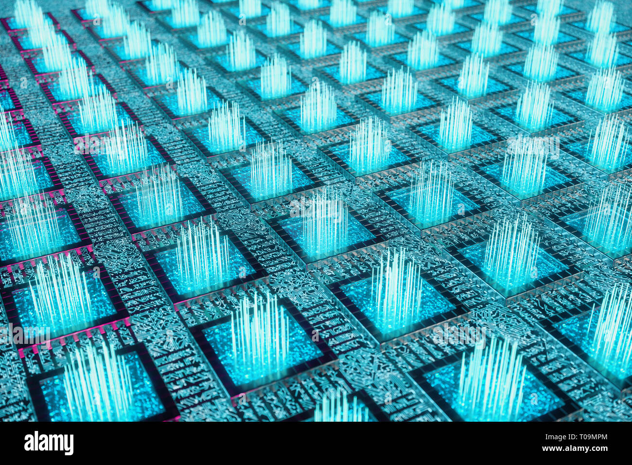 Circuit board luminous tracks hi-res stock photography and images - Alamy