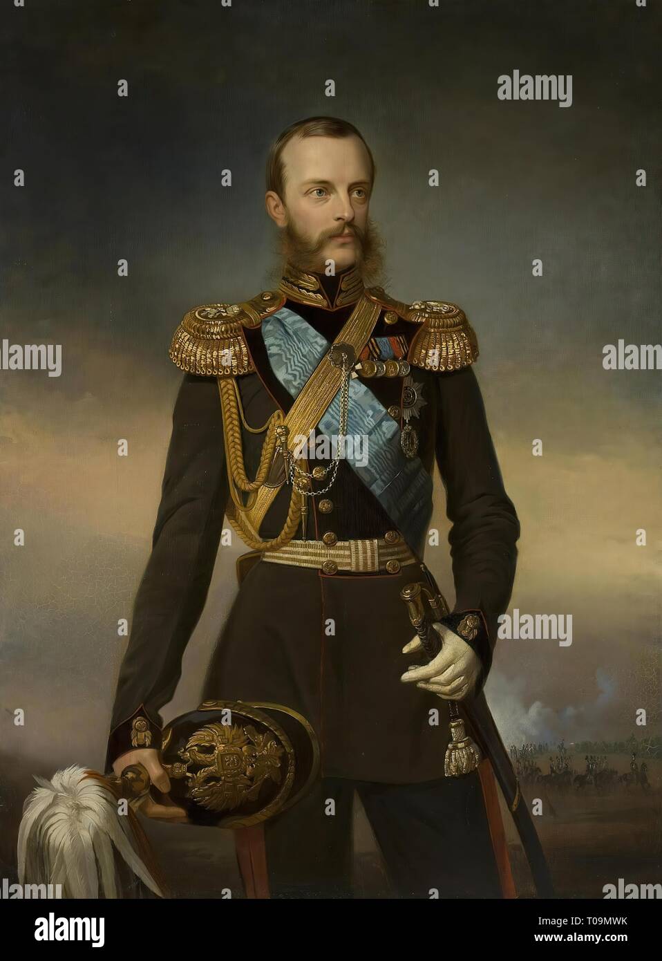 'Portrait of Grand Duke Mikhail Nikolayevich'. Russia, Early 1860s ...