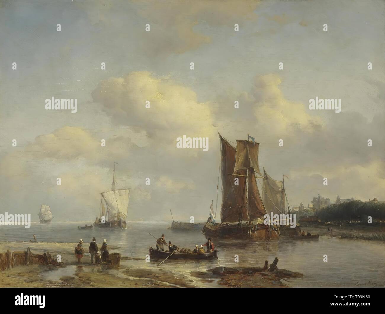 'Seashore'. Holland. Dimensions: 38,5x51 cm. Museum: State Hermitage ...