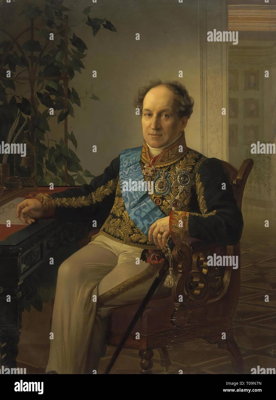 'Portrait of Prince A.N. Golitsyn'. Russia, Circa 1871. Dimensions: 139 ...