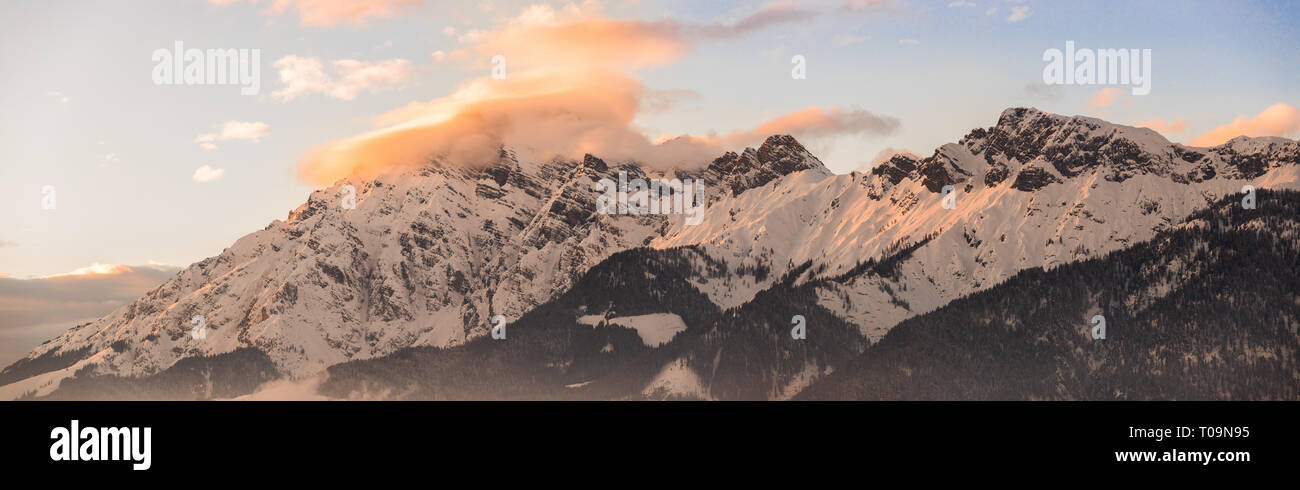 Background the leoganger stone mountains hi-res stock photography and ...