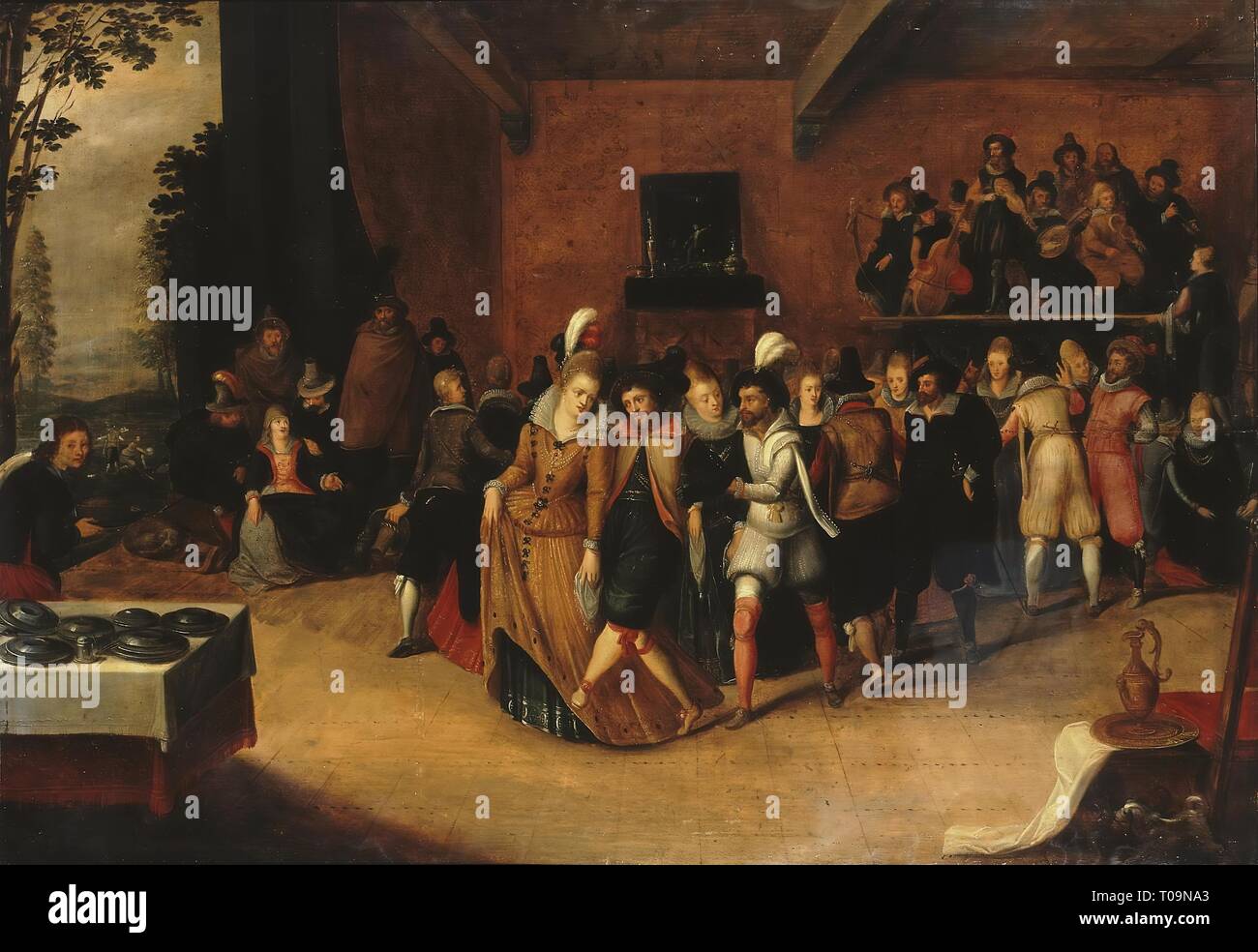 'Ball'. Flanders, Circa 1607. Dimensions: 61x87 cm. Museum: State ...