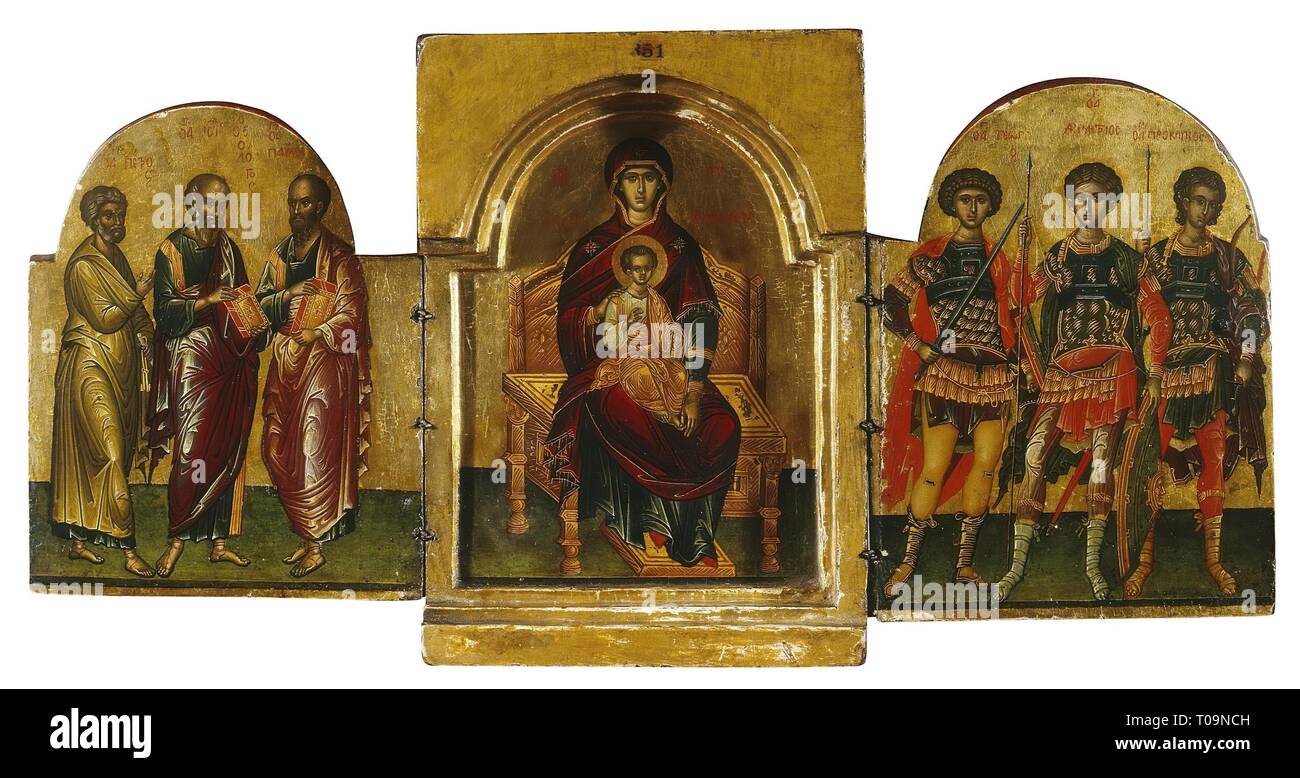 'Triptych: The Apostles St Peter, St John the Theologian and St Paul ...