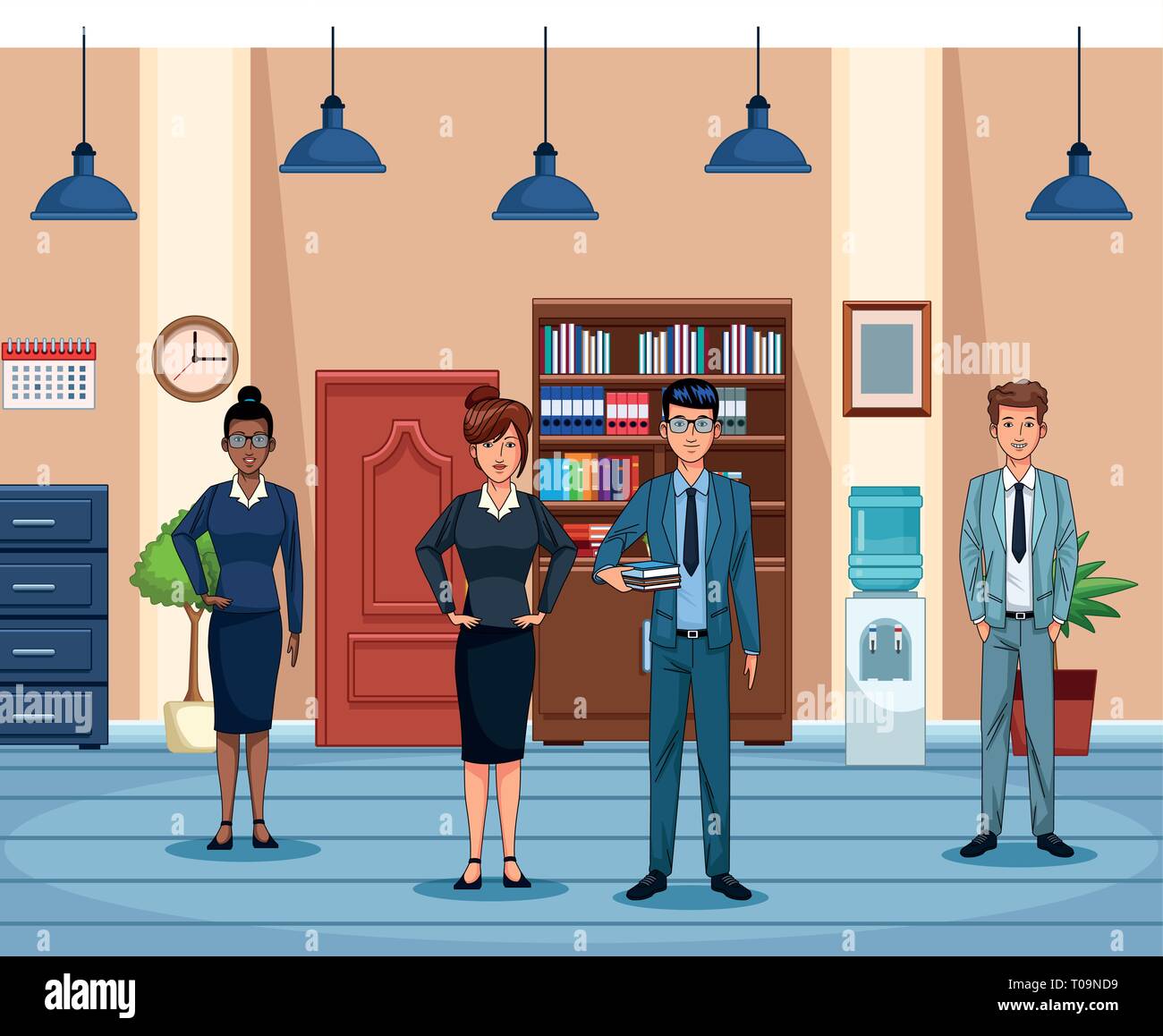 Business people working in the office Stock Vector Image & Art - Alamy