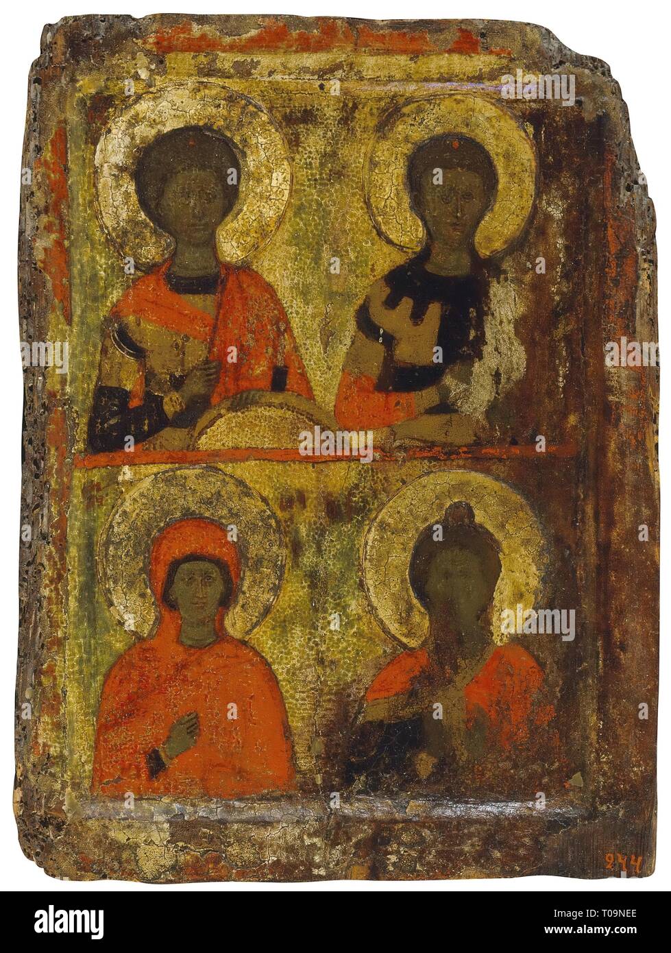 'Icon: Sts George, Demetrius, Marina and the Prophet Aaron'. Cyprus ...