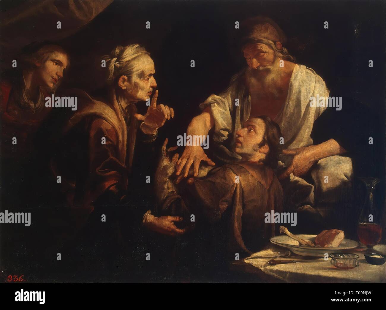 'Isaac Blessing Jacob'. Italy, 1640s. Dimensions: 130,5x177,5 cm ...