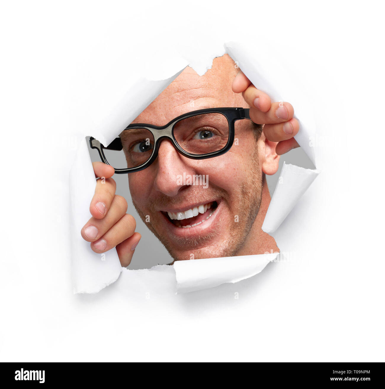 Happy jolly face Cut Out Stock Images & Pictures - Alamy